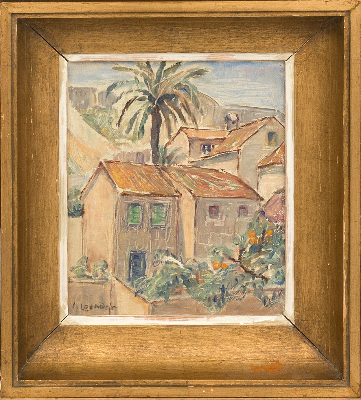INEZ LEANDER, signed painting. - Bukowskis
