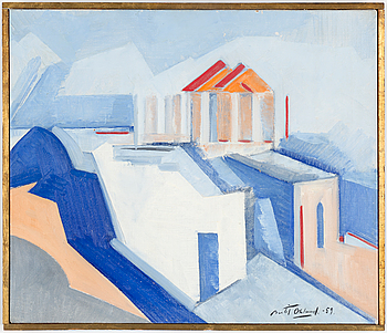 BERTIL ÖHLUND, oil on canvas, signed. - Bukowskis
