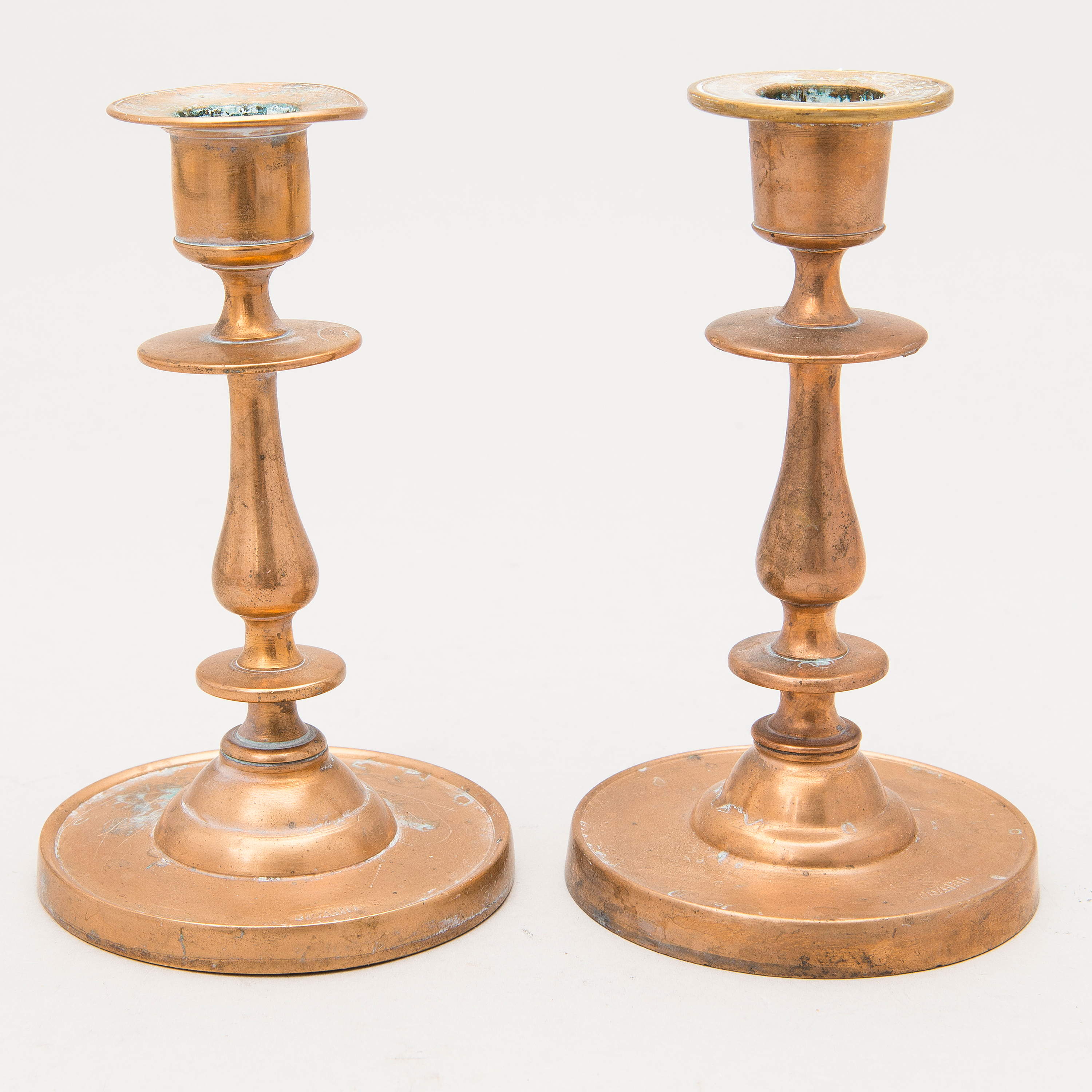 A pair of late 19th century Russian candlesticks. - Bukowskis