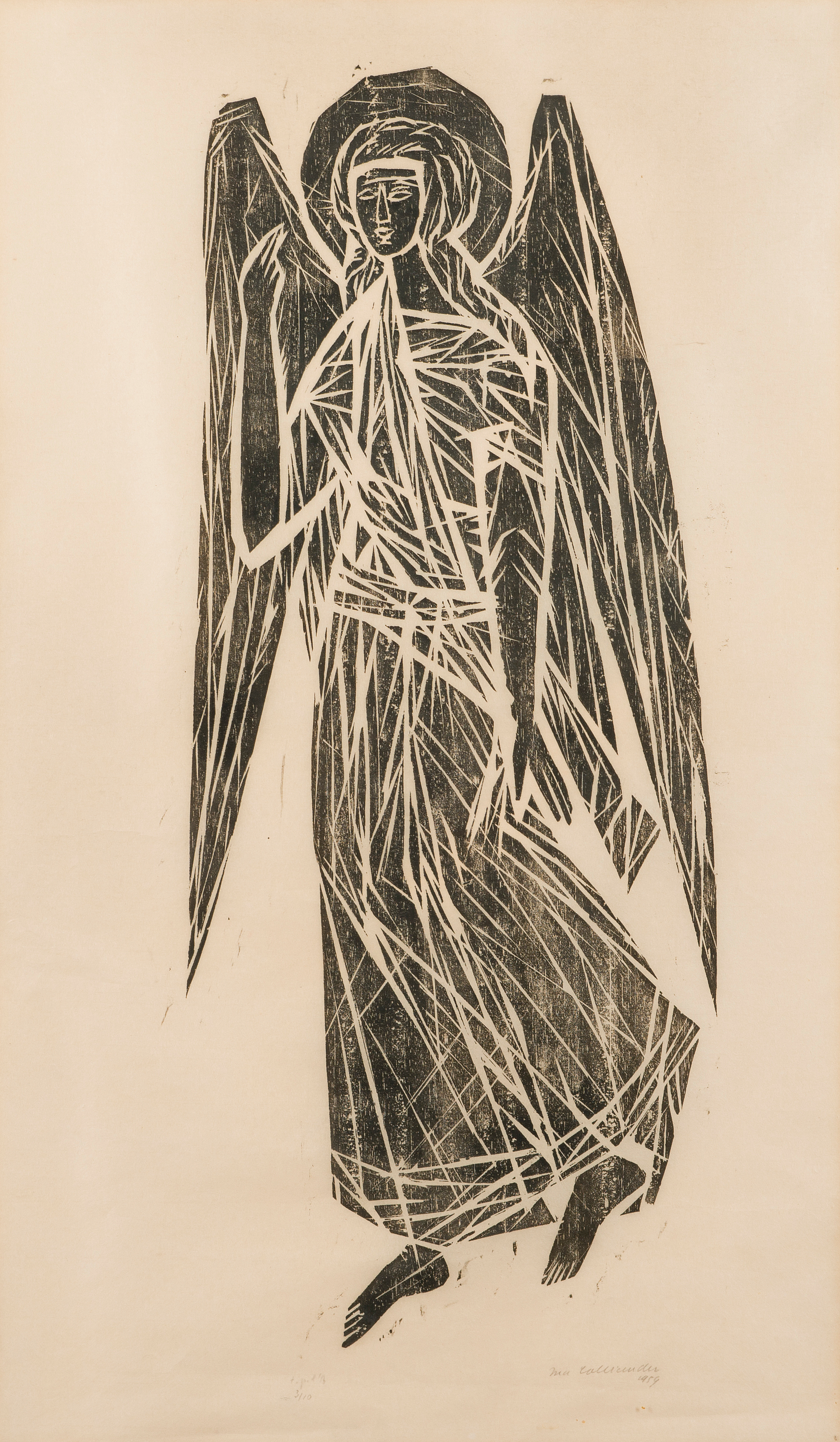 INA COLLIANDER, puupirros, signeerattu ja päivätty 1959, numeroitu 1959 ...