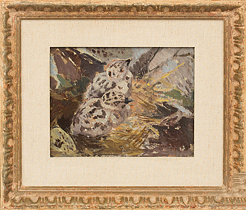 HARALD WIBERG, oil on panel, signed 1947. - Bukowskis