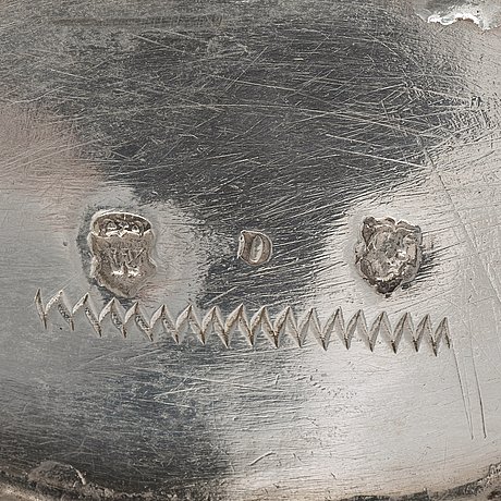 A Finnish silver bowl, unidentified makers mark most certanly Wiborg ...