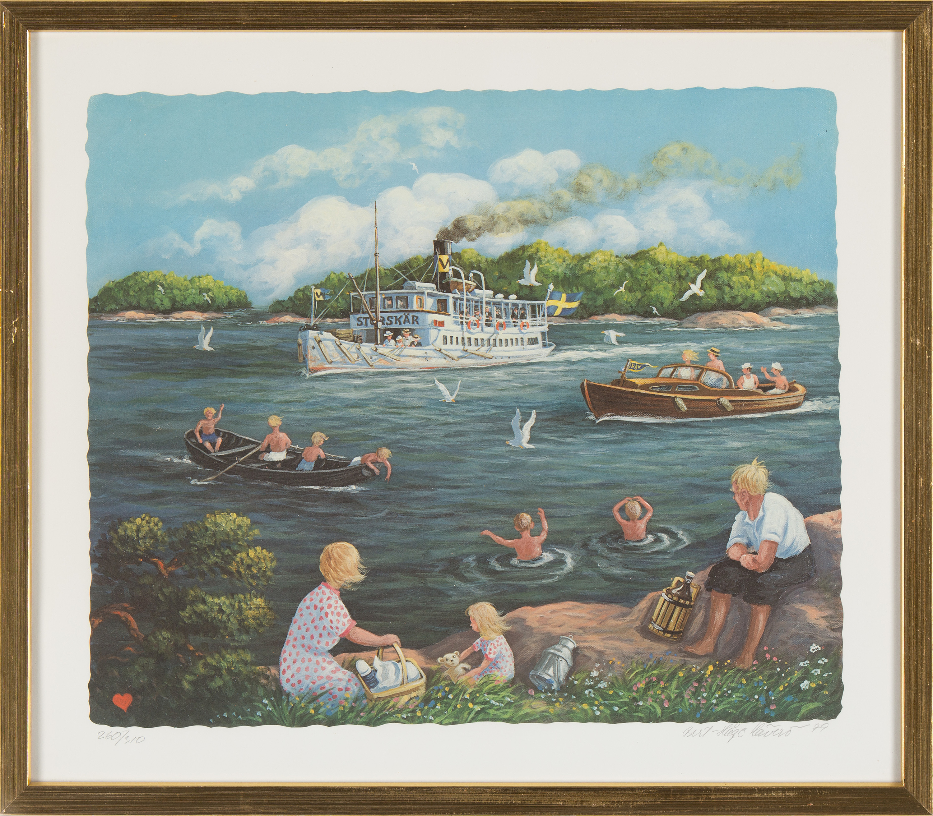 BERT HÅGE HÄVERÖ, colour litograph, signed and numbered 260/310, dated ...
