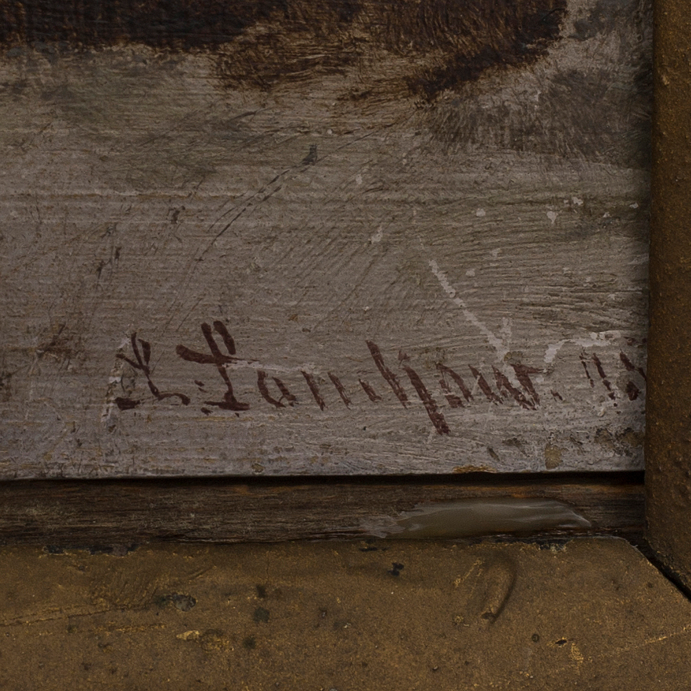 LANCHOW LUDWIG, olja på pannå, signerad, - Bukowskis