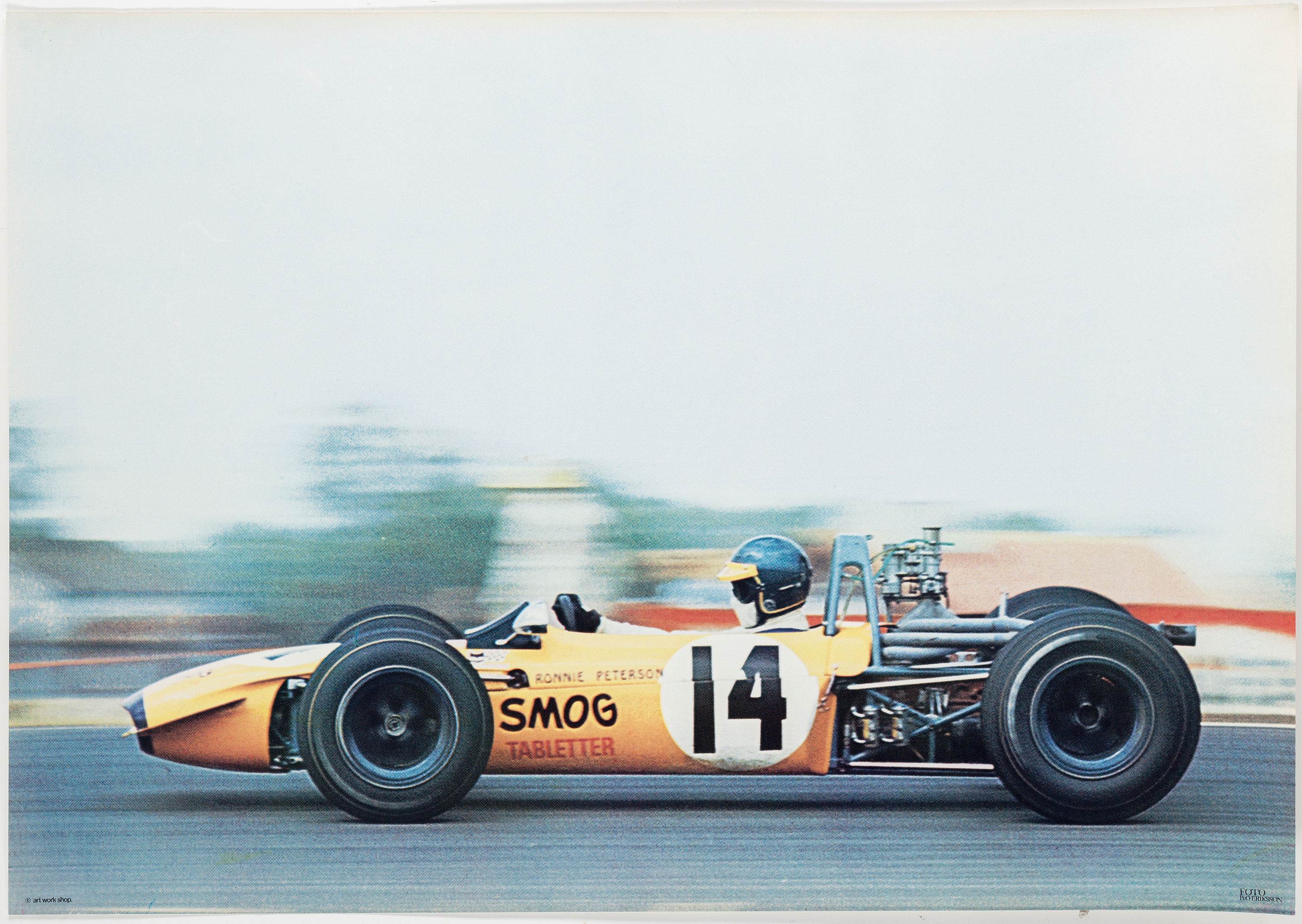 A pair of Formula 1 racing posters Foto Bo Eriksson, Art Work Shop ...