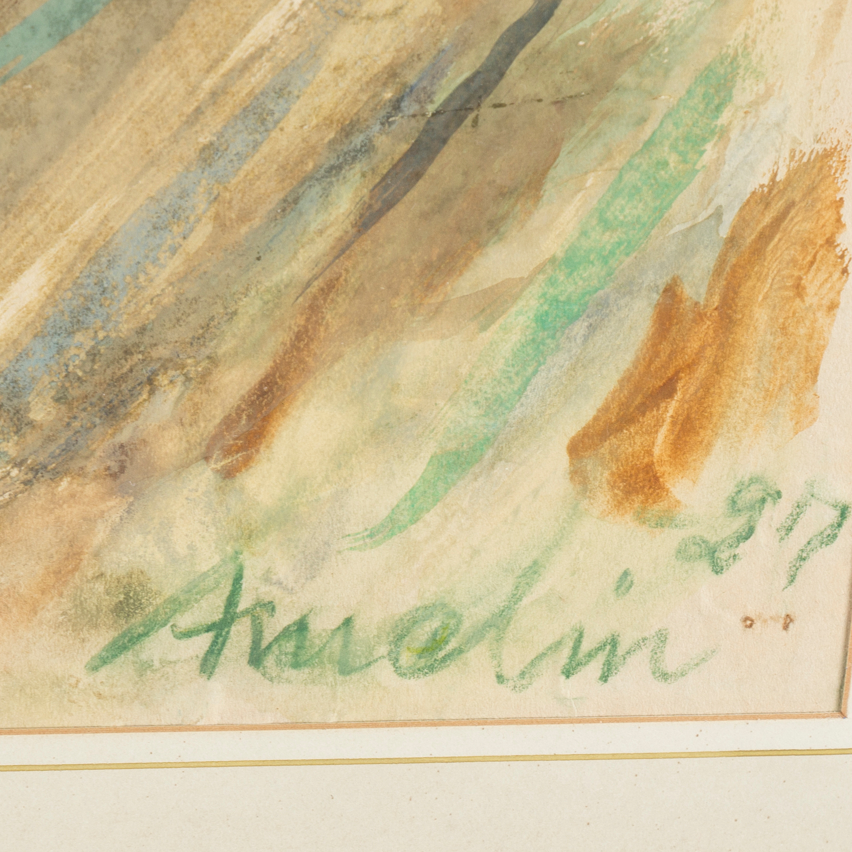 ALBIN AMELIN, watercolour and gouache, signed and dated 1927. - Bukowskis