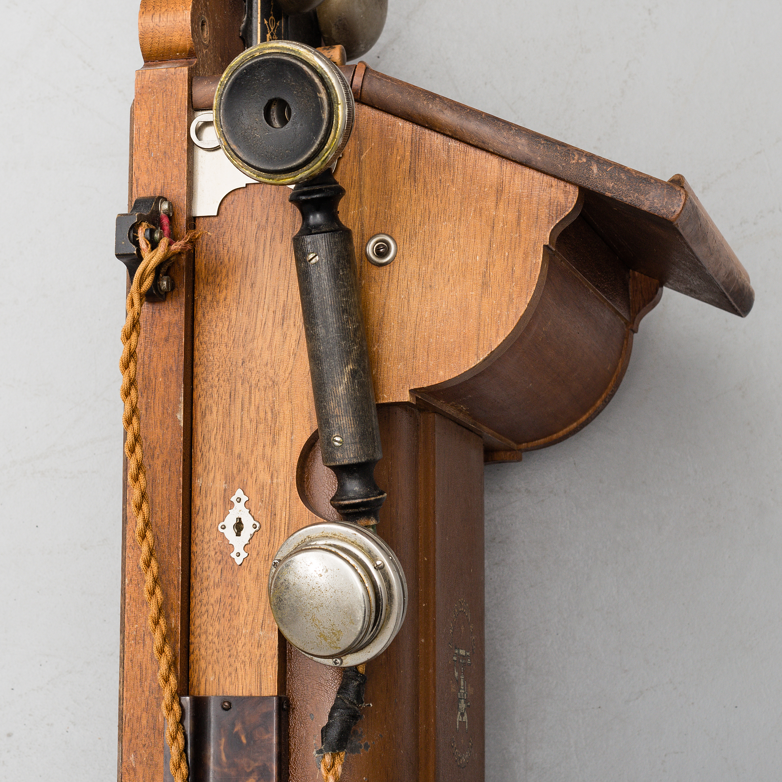 An L.M. Ericsson & Co wall phone, Stockholm, circa 1900. - Bukowskis