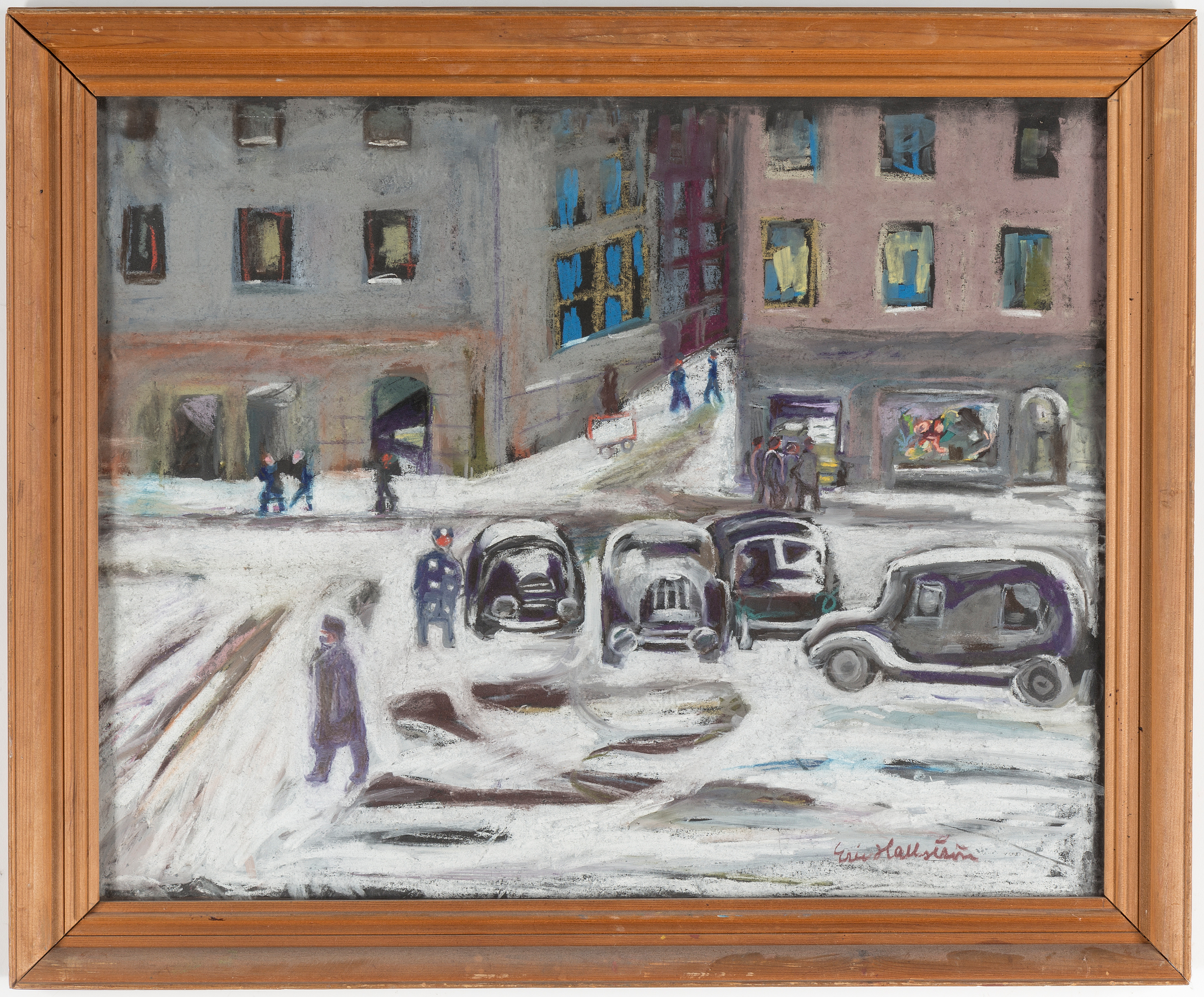 ERIC HALLSTRÖM, pastell, signerad. - Bukowskis