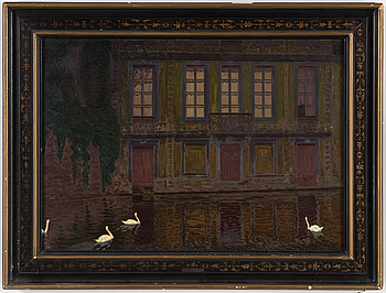 PELLE SWEDLUND, oil on canvas, signed. - Bukowskis