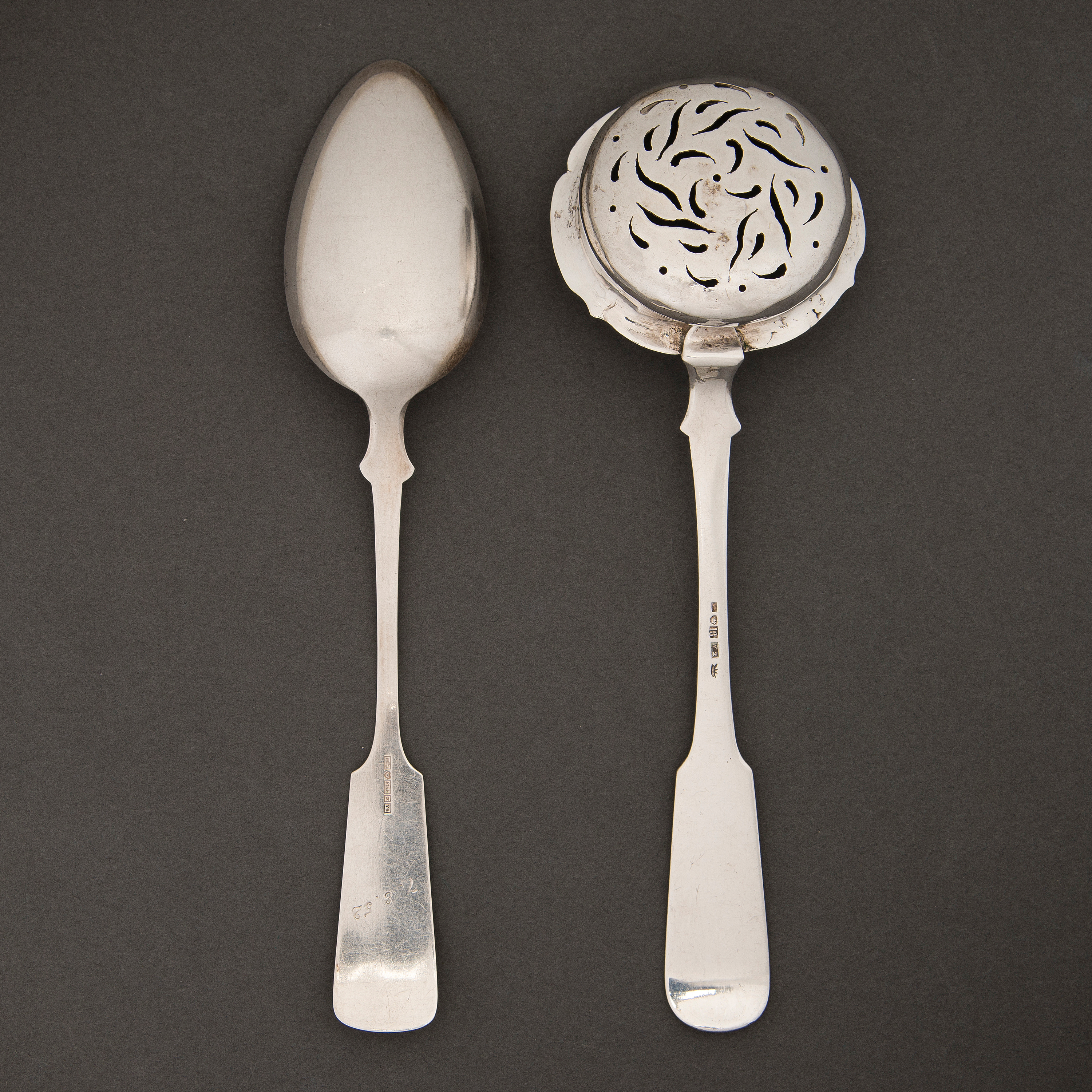 Silver cutlery, 5 pieces, Finnish hallmarks from the 19th Century, and ...