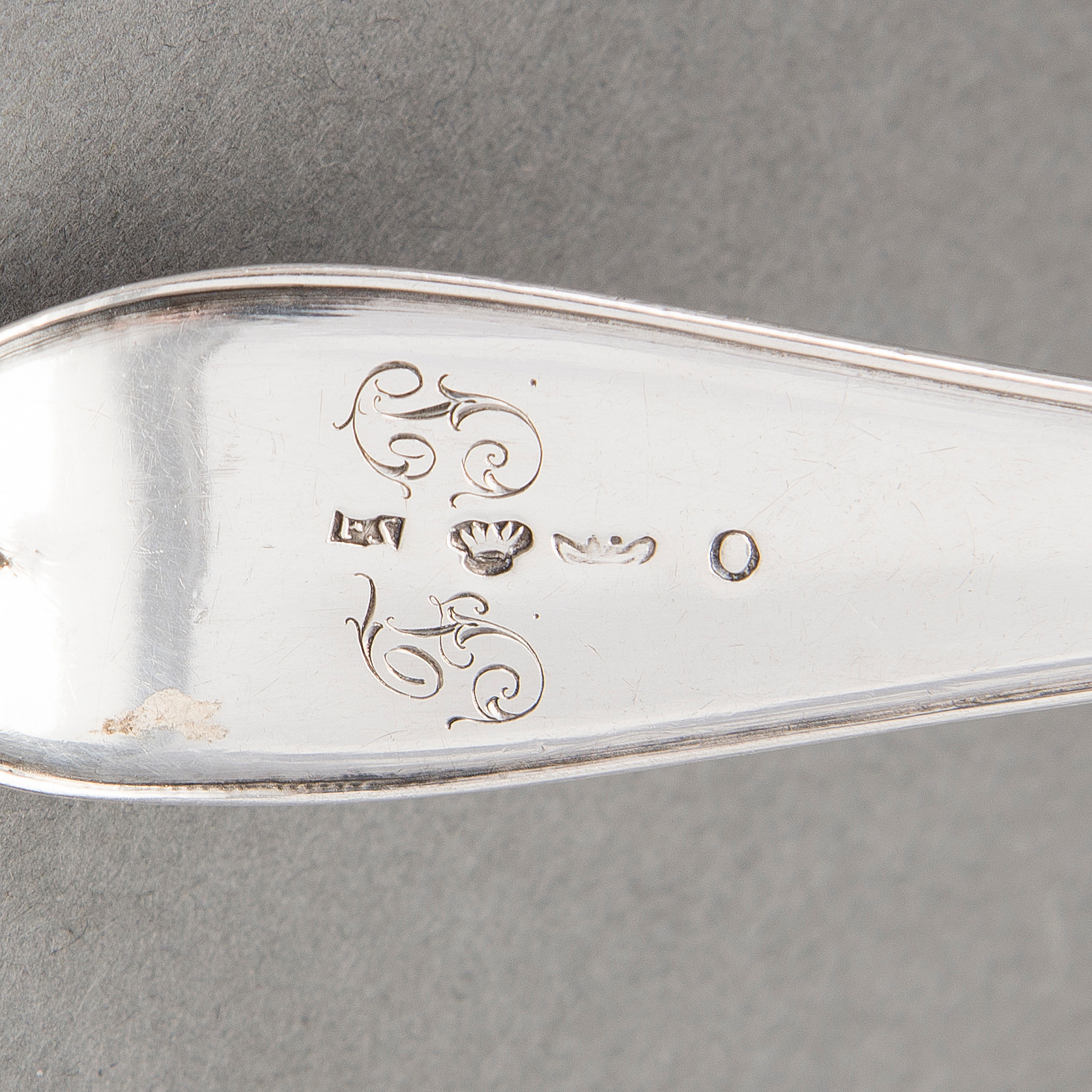 Silver cutlery, 5 pieces, Finnish hallmarks from the 19th Century, and ...