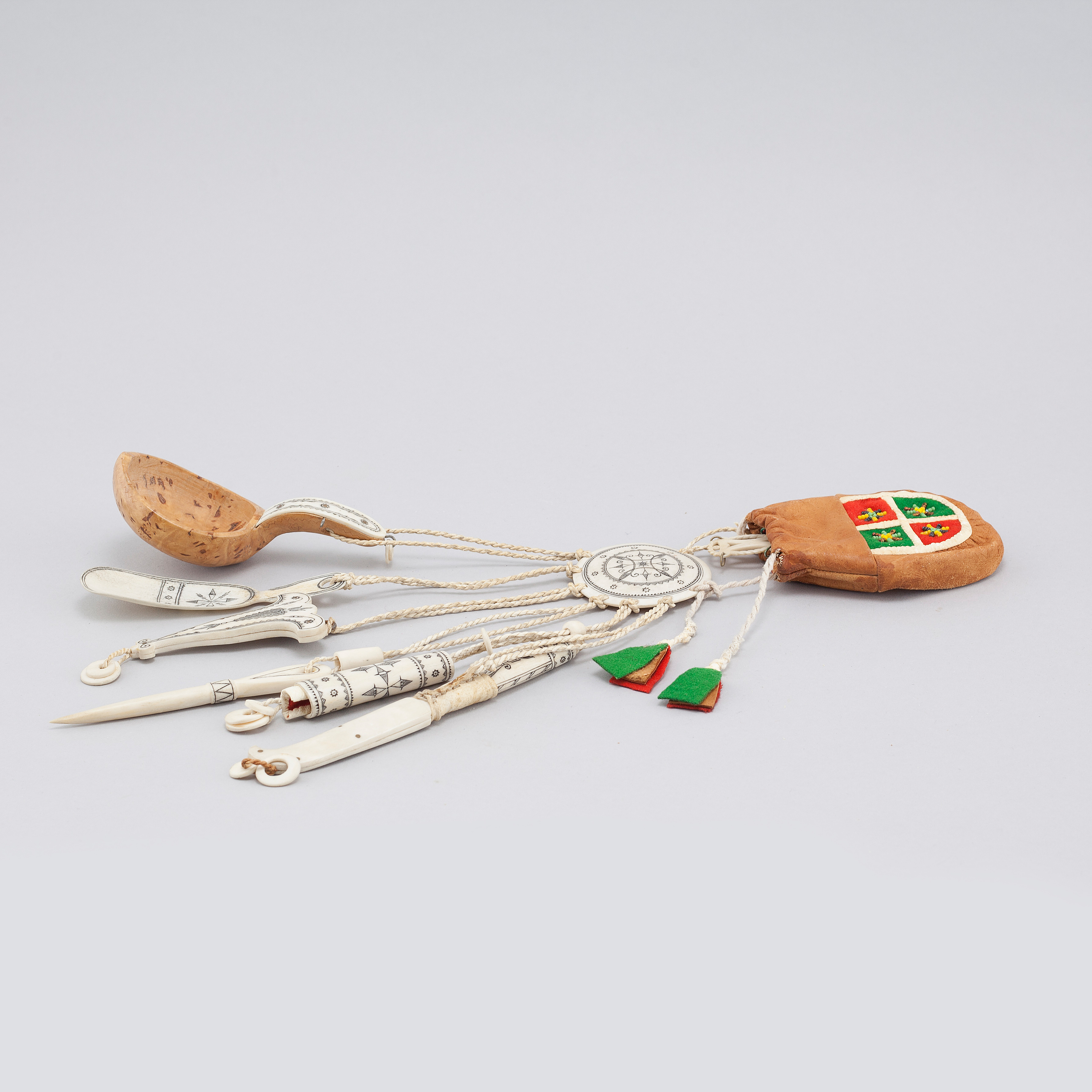 A set of horn objects by Anton Enarsson and Kniv-Elis Bergström ...