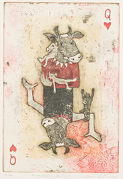 PIIA LEHTI, etching and aquatint, signed and dated 2003, numbered 10/ ...