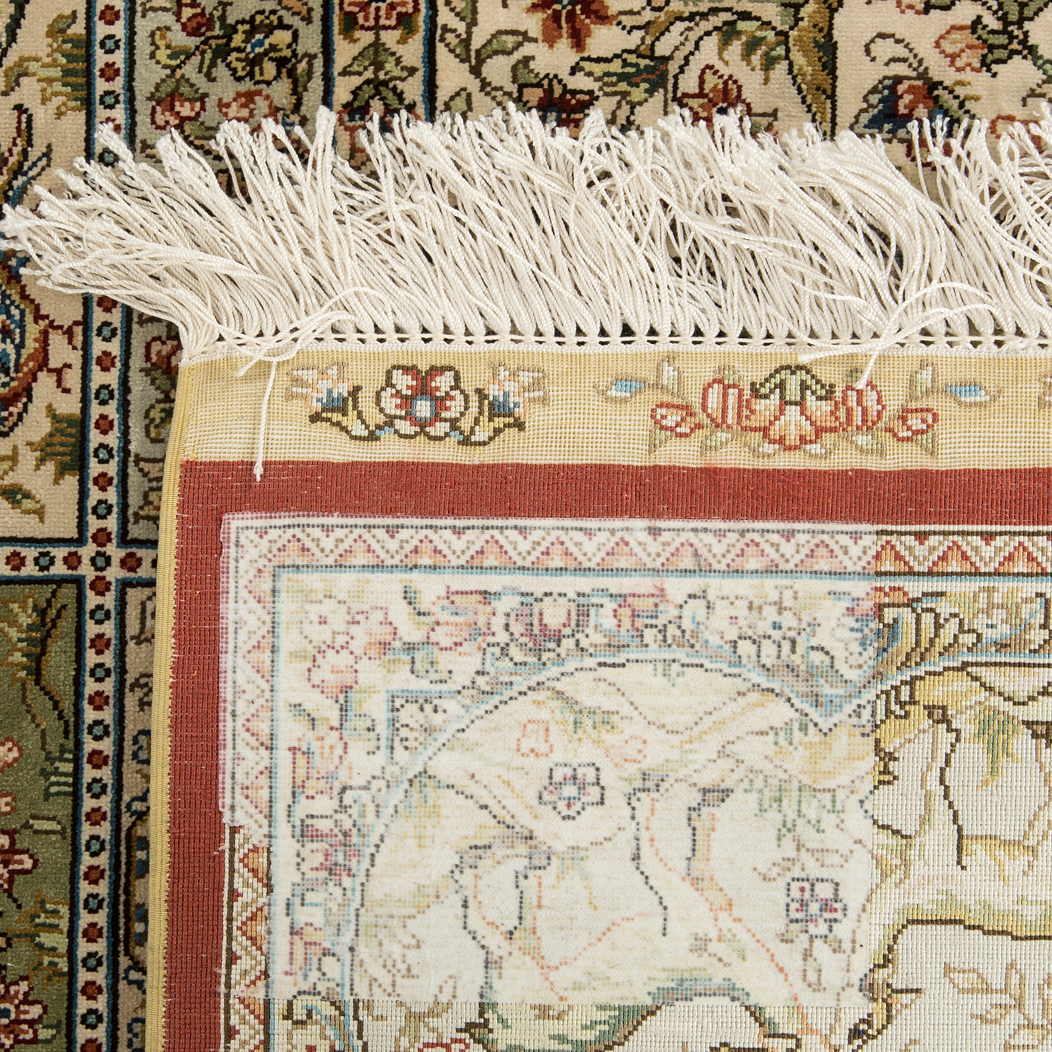 A modern Turkish silk carpet ca 308 x 203 cm. - Bukowskis