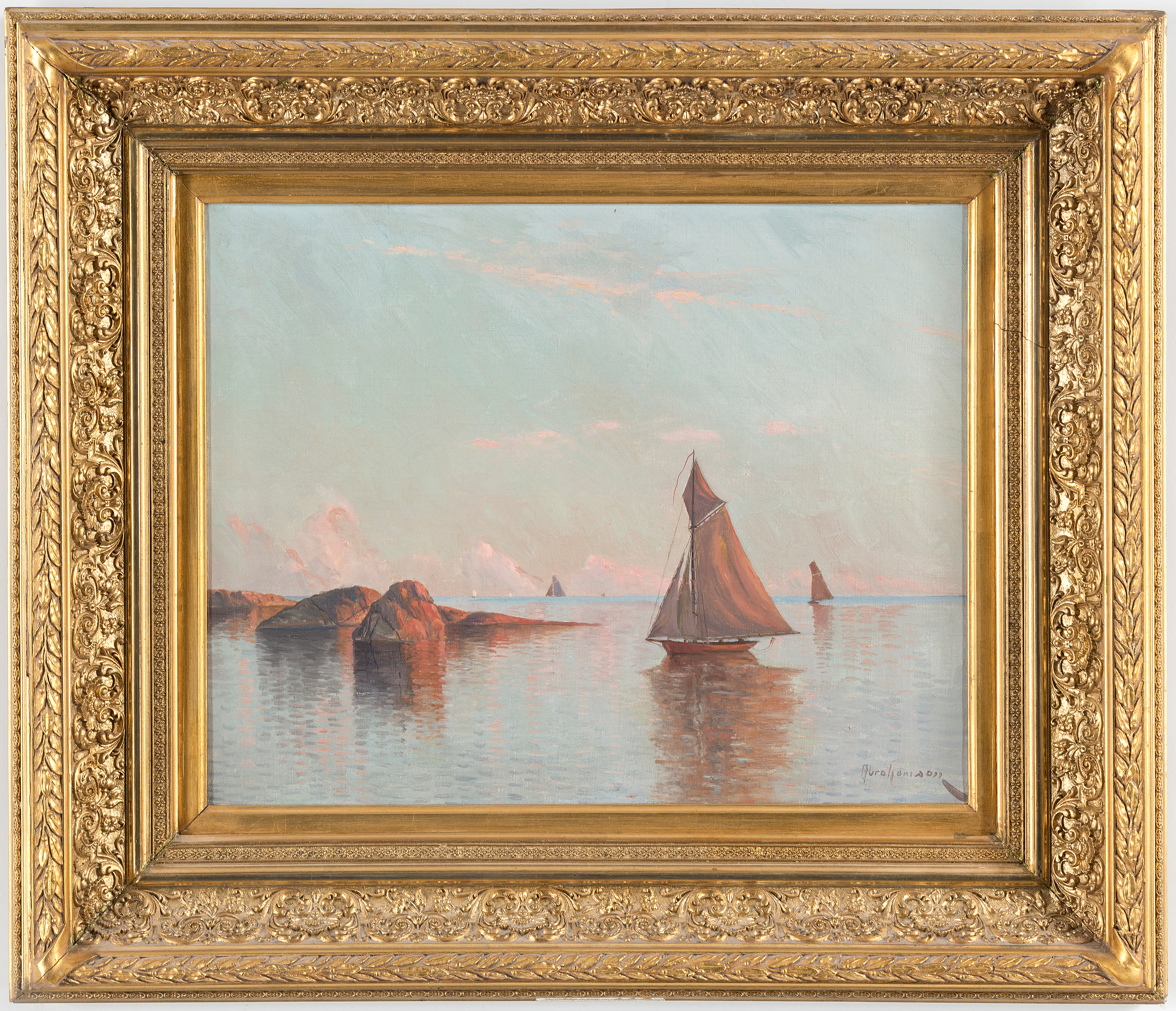 Erik Abrahamsson, oil on canvas, signed. - Bukowskis
