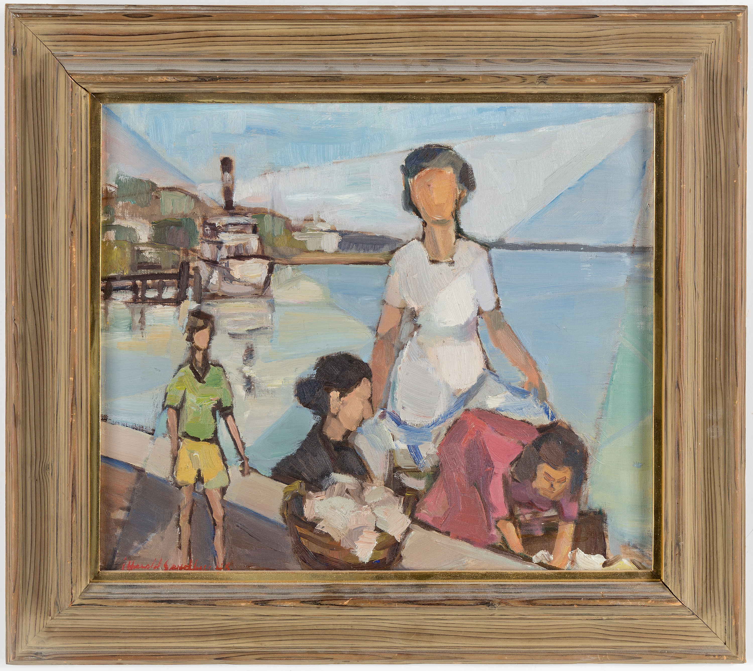 HARALD SANDBERG, oil on canvas, signed and dated -48. - Bukowskis