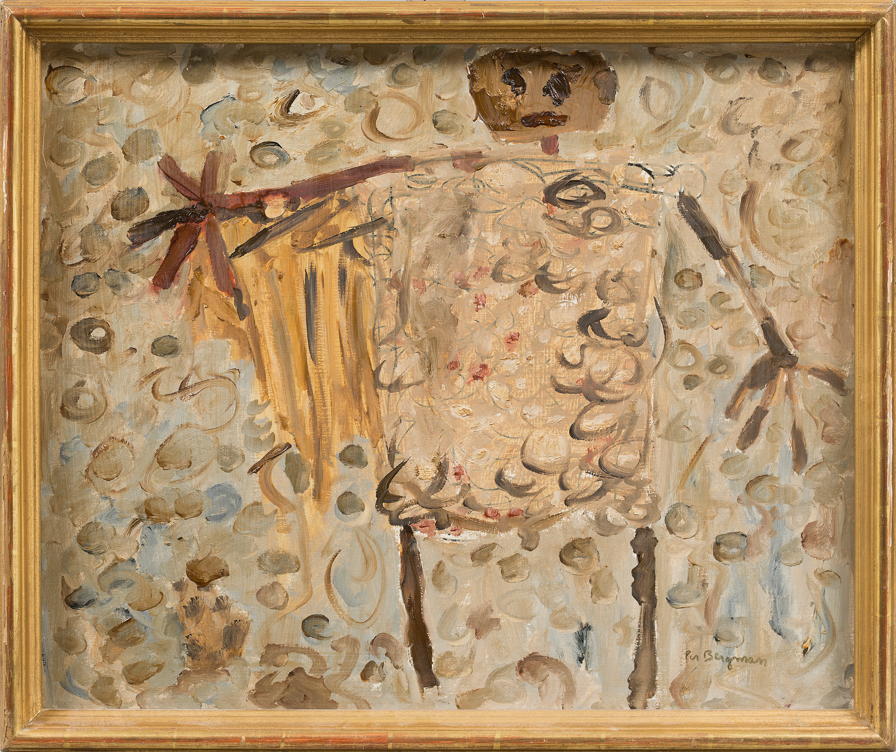 PER BERGMAN, olja på pannå, signerad. - Bukowskis