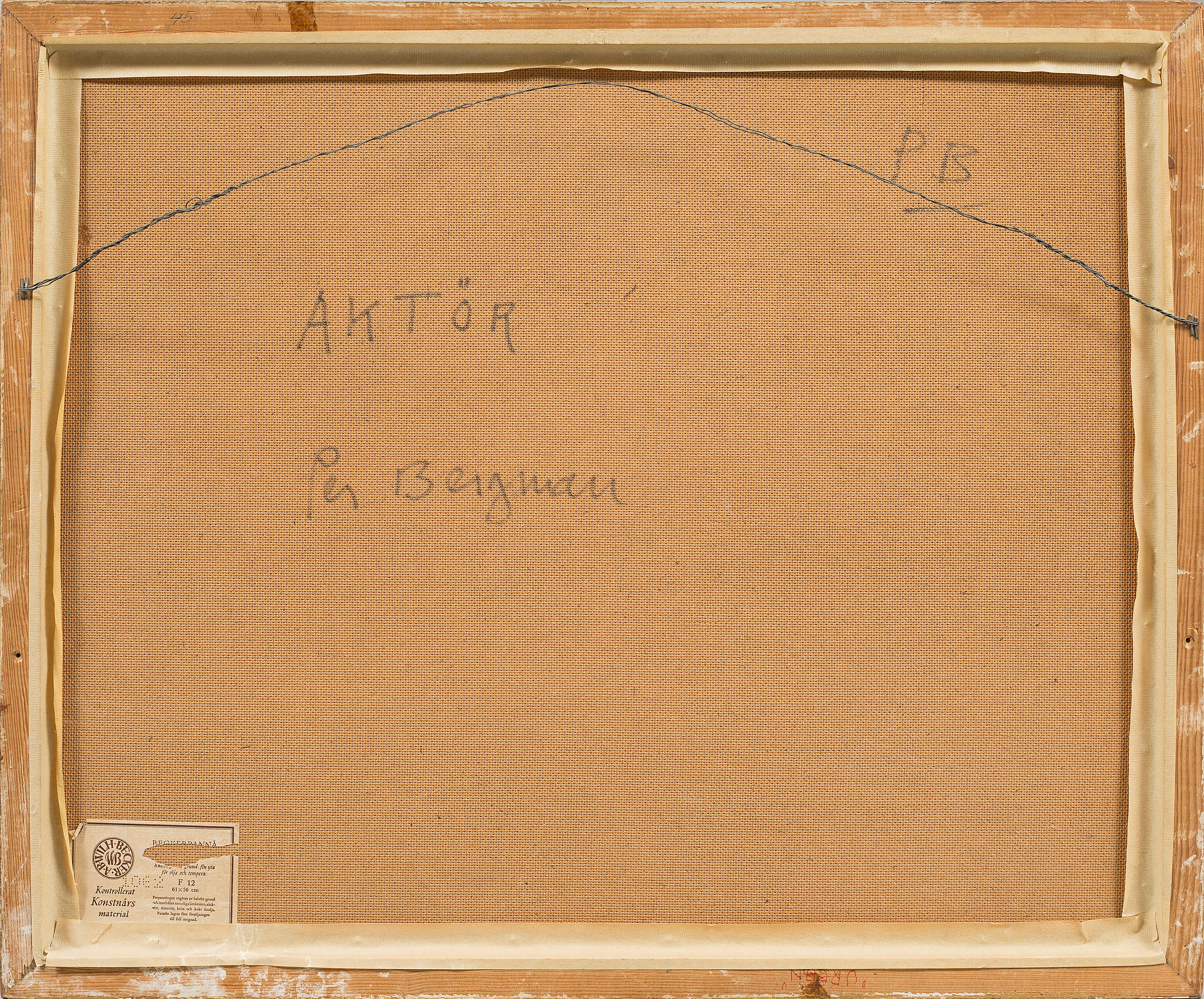 PER BERGMAN, olja på pannå, signerad. - Bukowskis