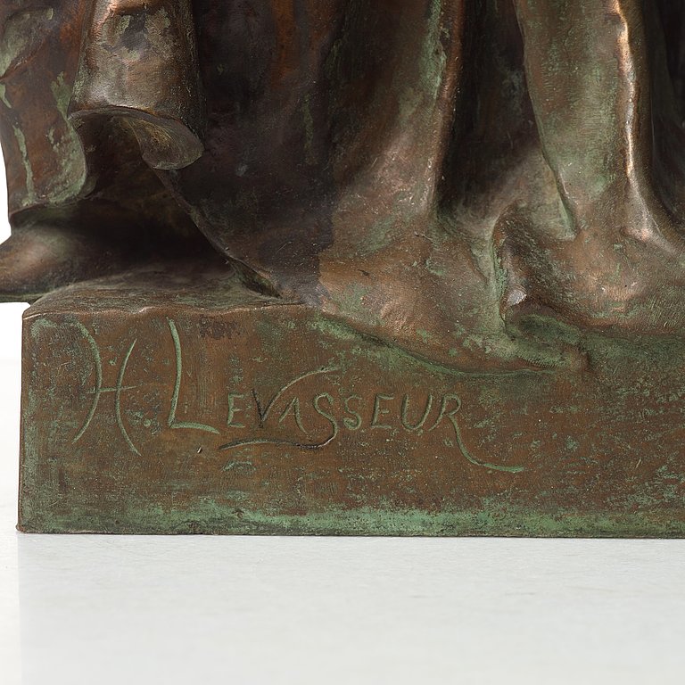 HENRI LOUIS LEVASSEUR, sculpture, signed. bronze, height 99 cm. - Bukowskis