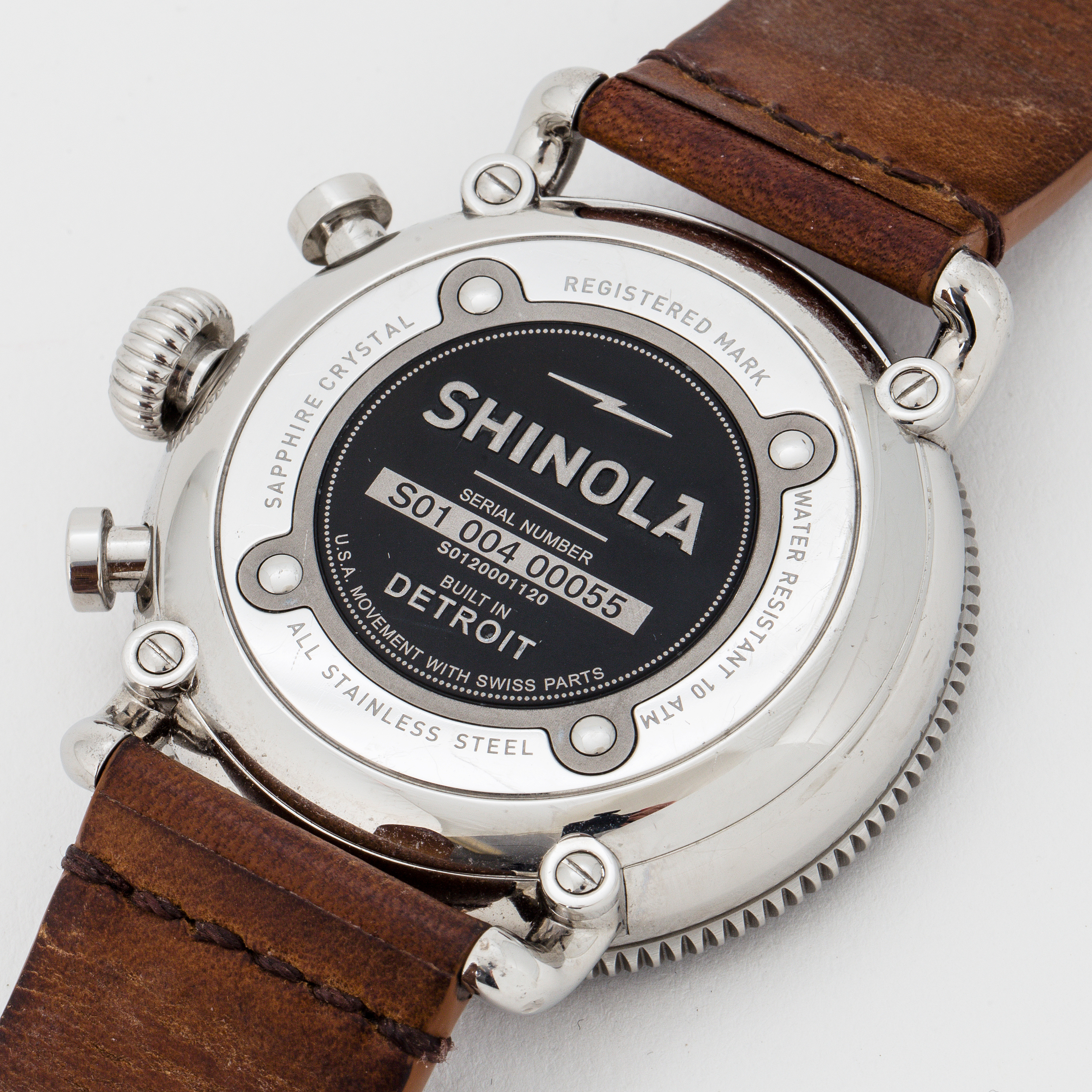 SHINOLA, Detroit, chronograph, wristwatch, 48 mm. - Bukowskis