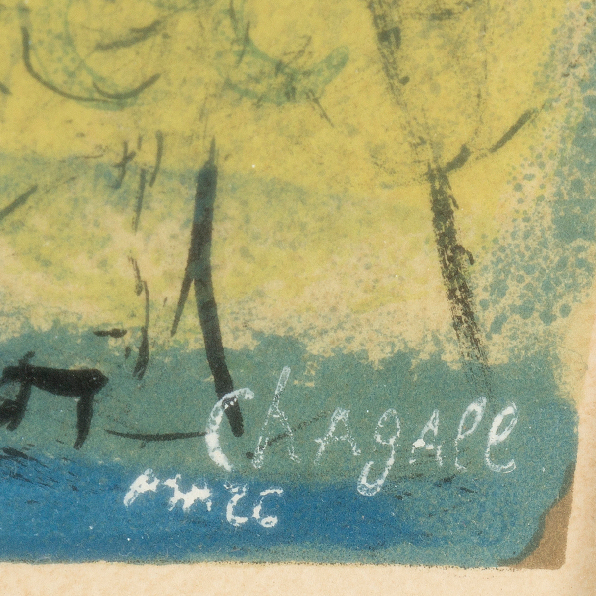 MARC CHAGALL, after, color litograph, signed in print, Charles Sorlier ...