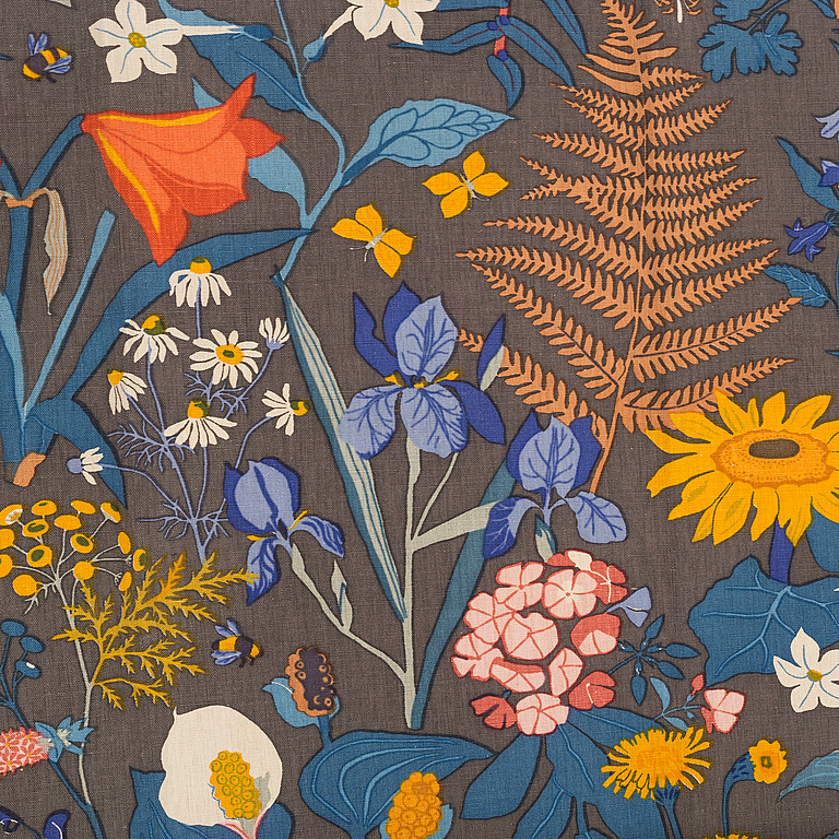 GOCKEN JOBS, a 'Stugrabatt' fabric from Jobs handtryck, Leksand ...