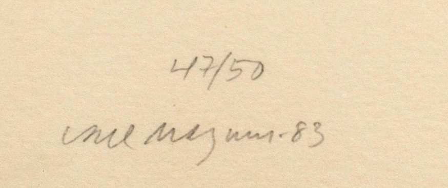 CARL MAGNUS, signed litograph -83. - Bukowskis