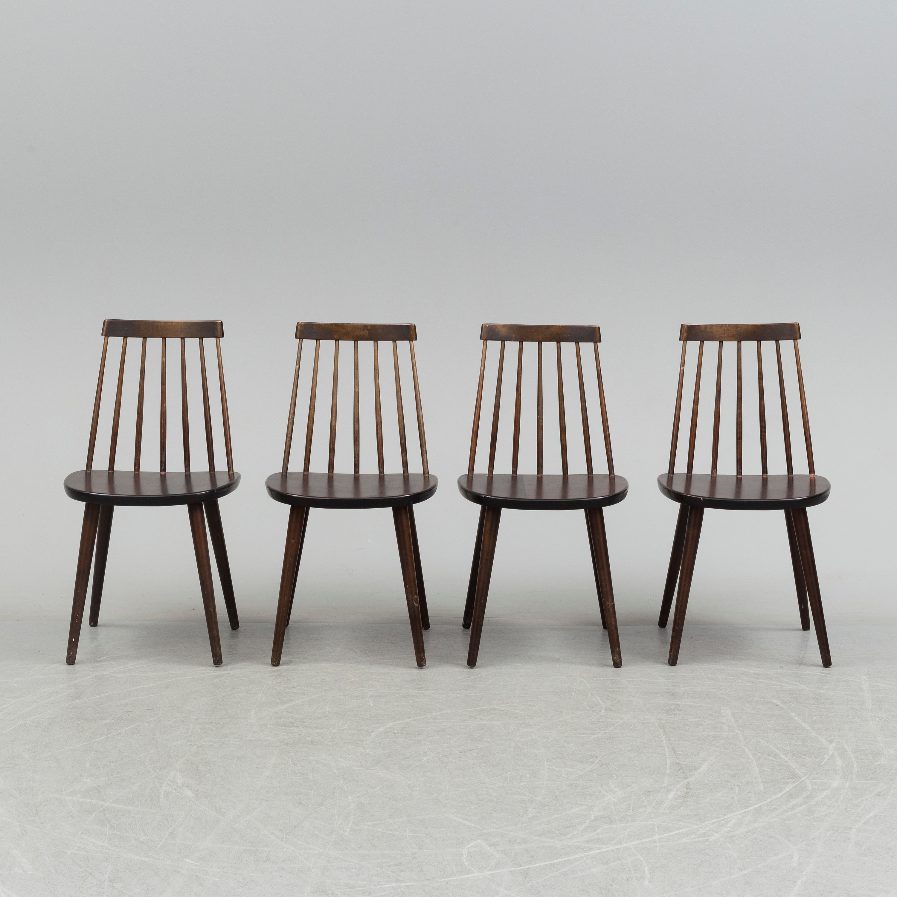 Four 'Pinocchio' chairs by Yngve Ekström. - Bukowskis