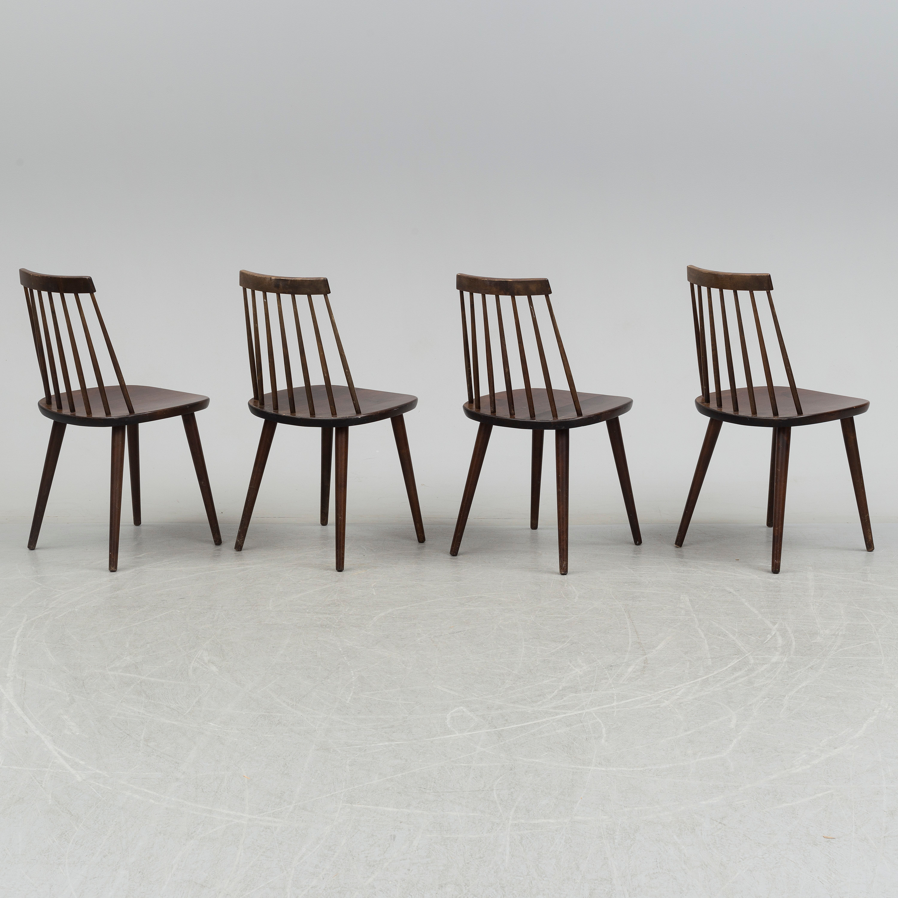 Four 'Pinocchio' chairs by Yngve Ekström. - Bukowskis