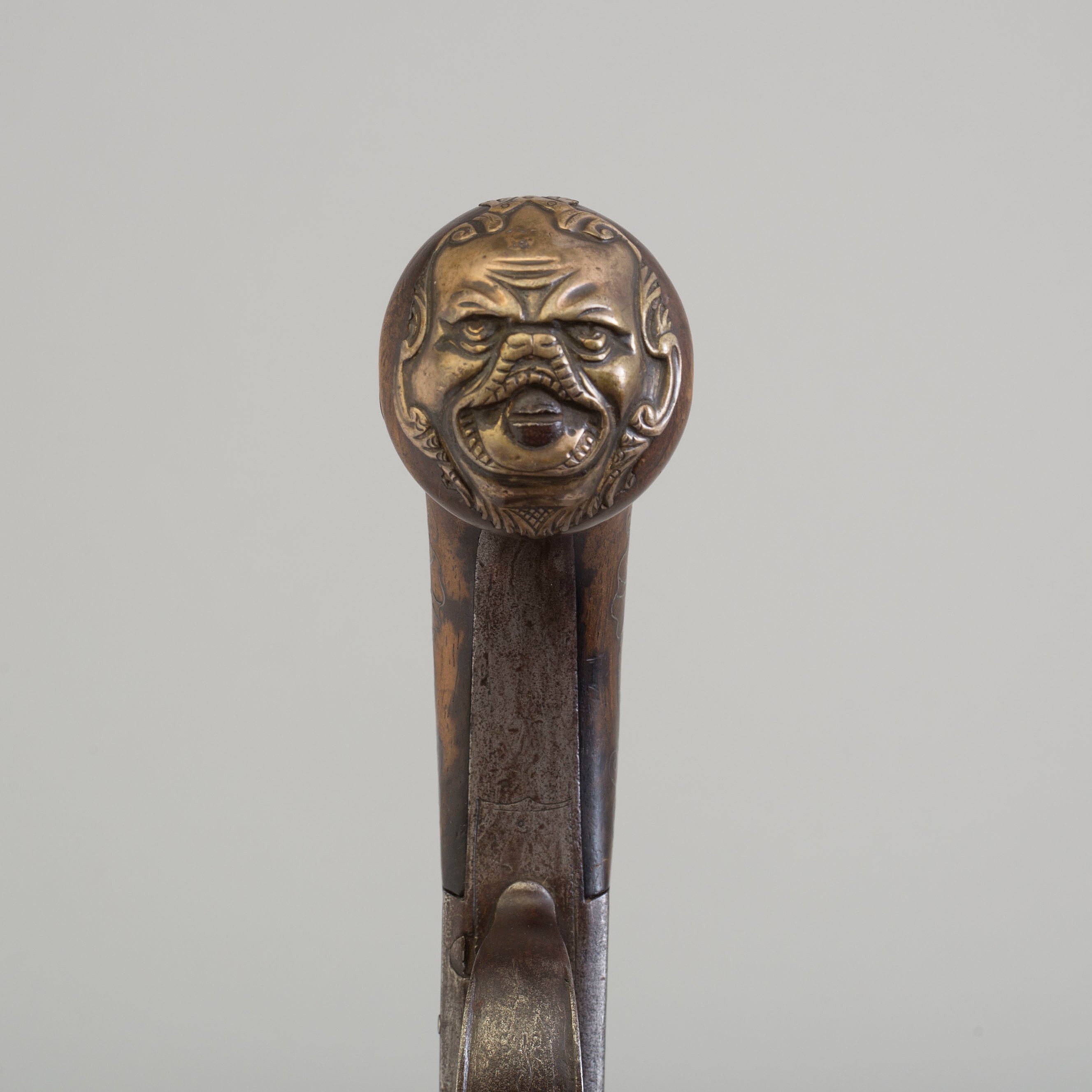 A pair of Queen Anne flintlock pistols makers mark Barker and London ...