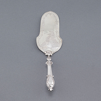 TÅRTSPADE, silver, oidentifierad mästare, kontrollstämpel Ludvig Zuck ...