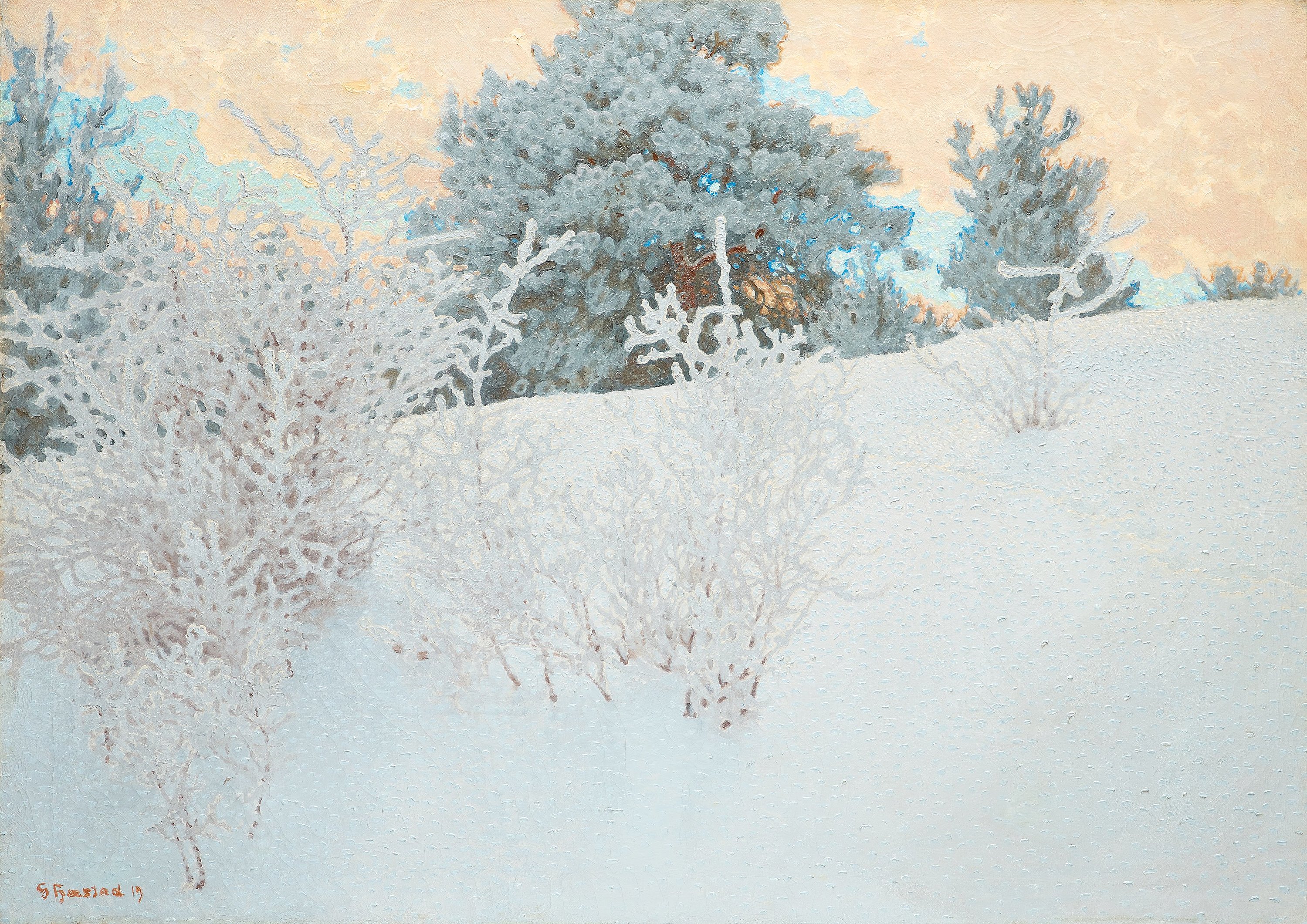 Gustaf Fjaestad, Winter landscape. - Bukowskis