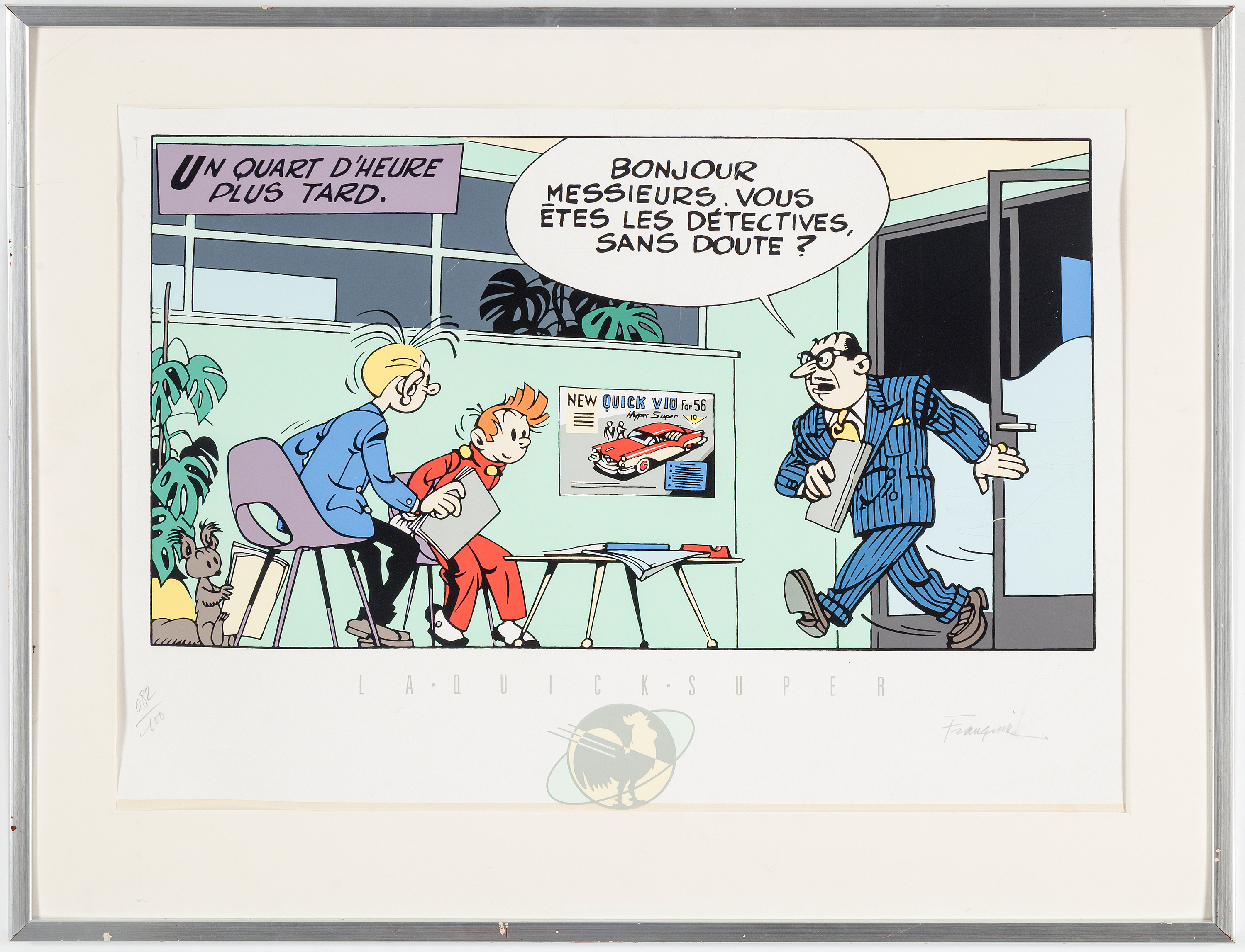 ANDRÉ FRANQUIN, silkscreenprint, signerat och numrerat 082/100. - Bukowskis