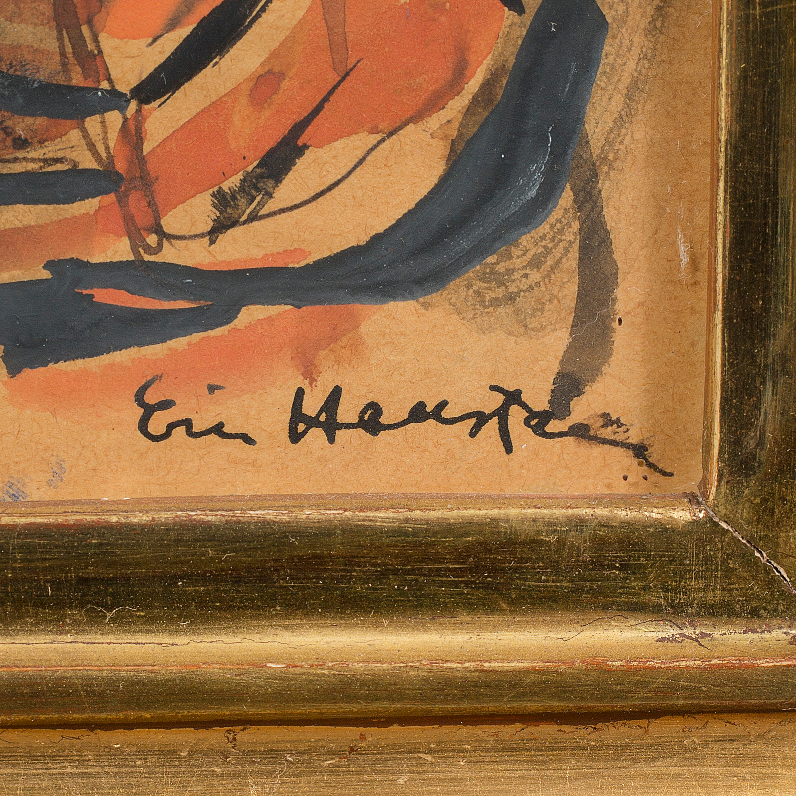 ERIC HALLSTRÖM, 4 st, blandteknik på papper, tre signerade. - Bukowskis