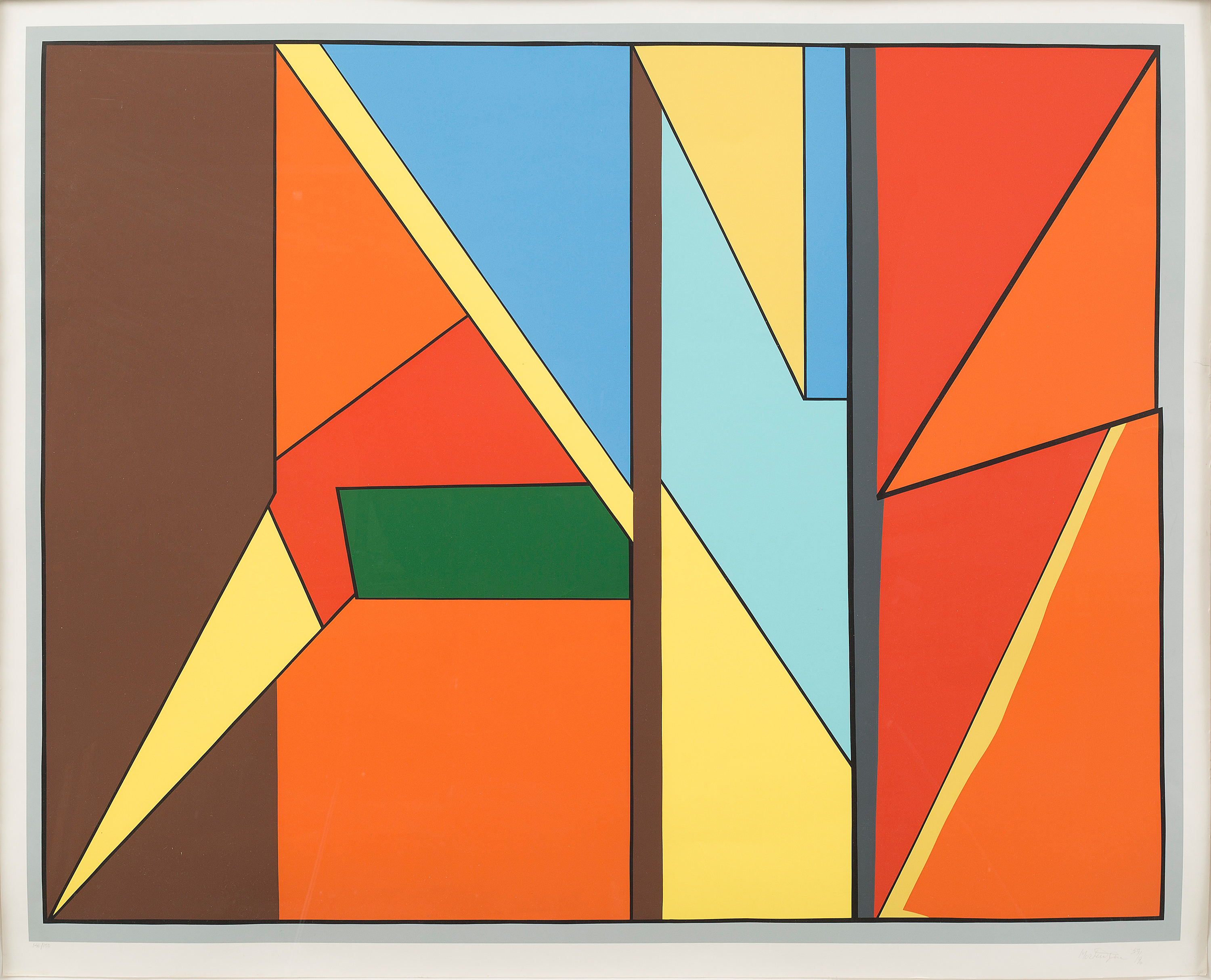 RICHARD MORTENSEN, färgserigrafi, signerad, numrerad 146/150 och ...