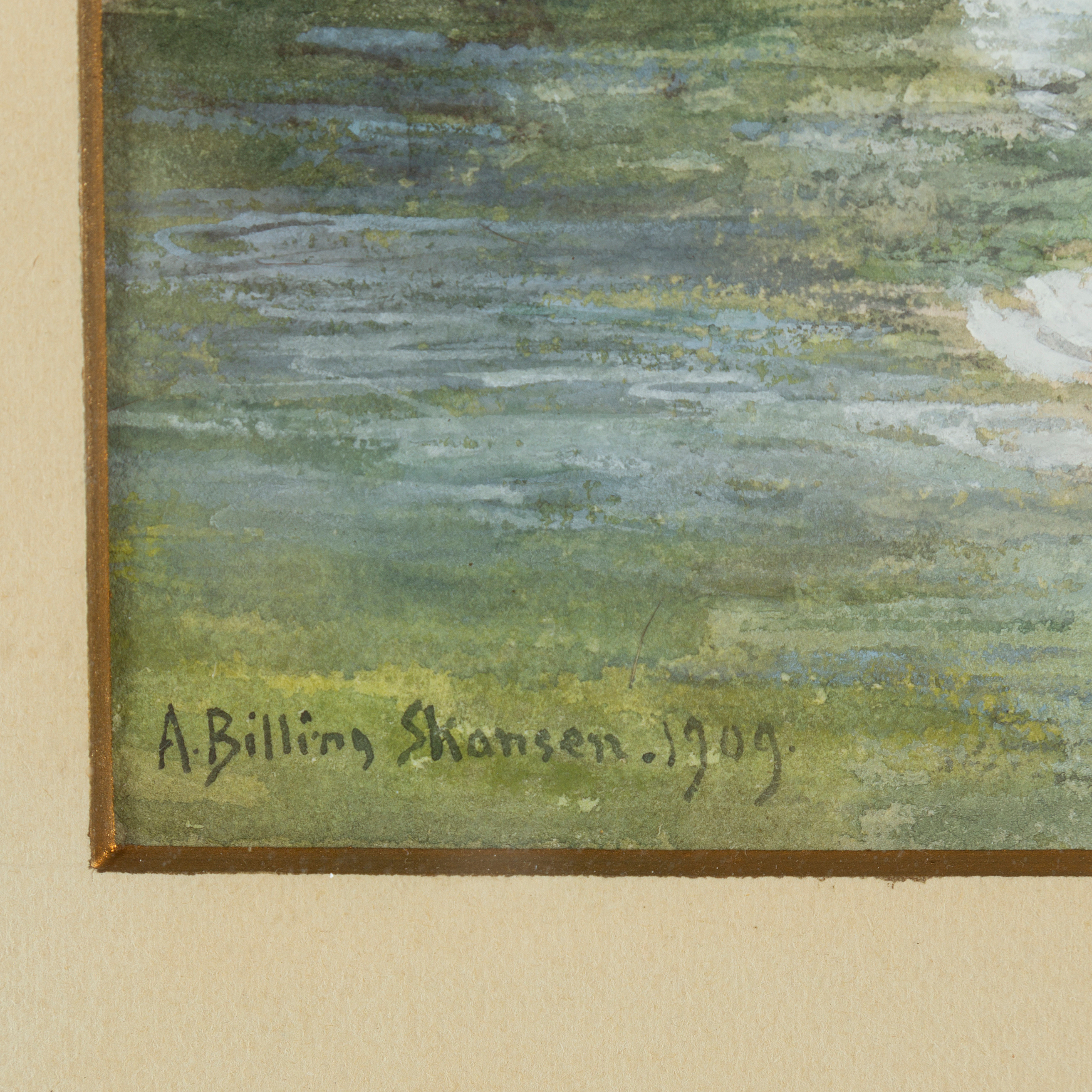 ANNA BILLING, watercolour on paper, signed and dated 1909. - Bukowskis