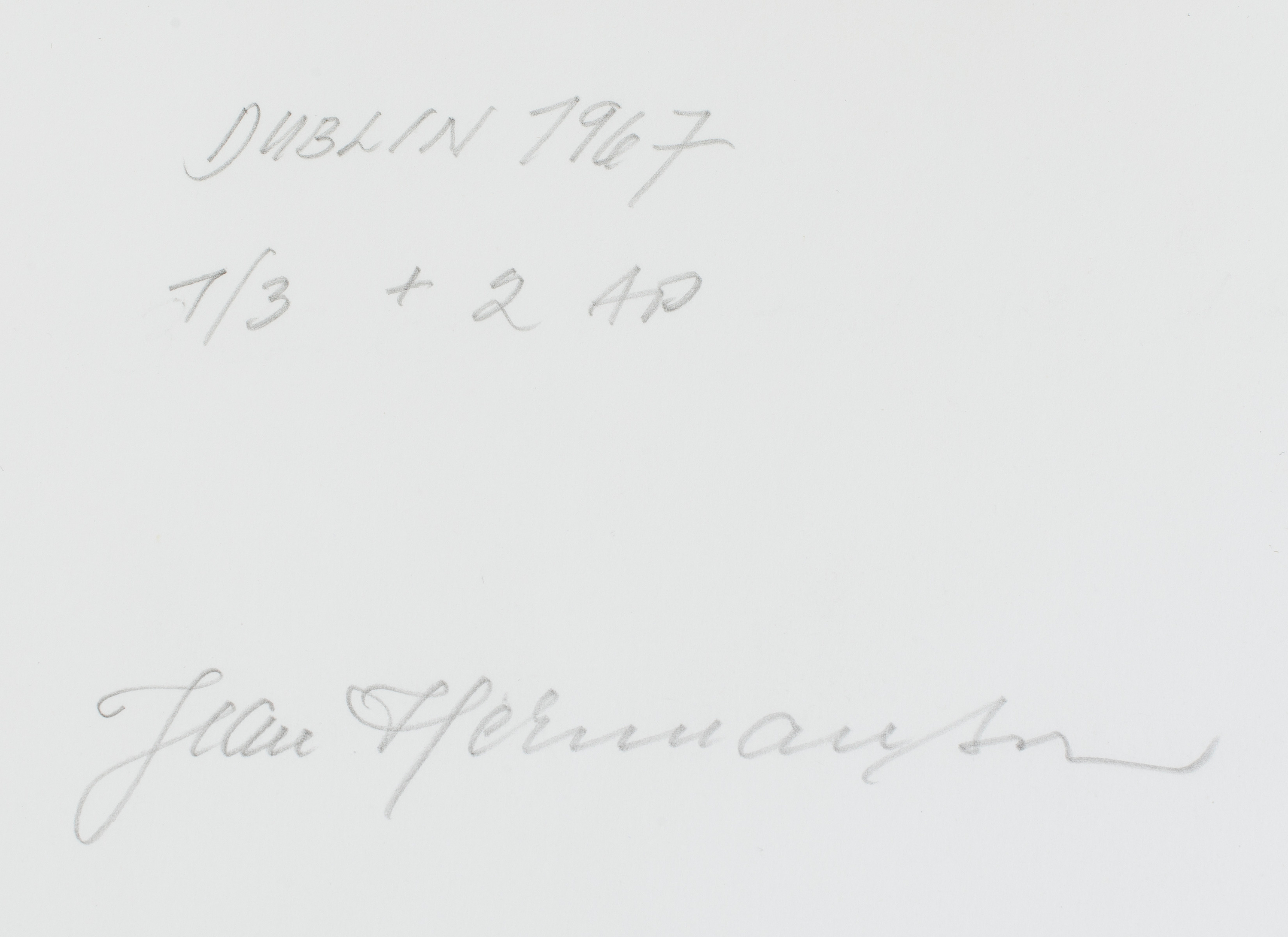 JEAN HERMANSON, a silver gelatine photo, signed and numbered 1/3 + 2 AP ...