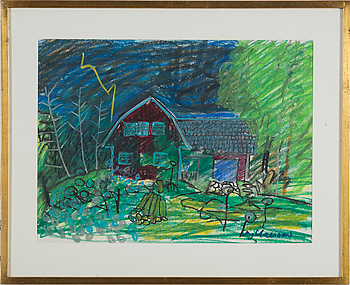 STIG CLAESSON, pastel on paper, signed. - Bukowskis