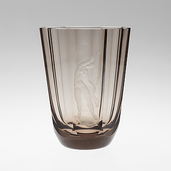 SIMON GATE, a glass vase from Orrefors. - Bukowskis