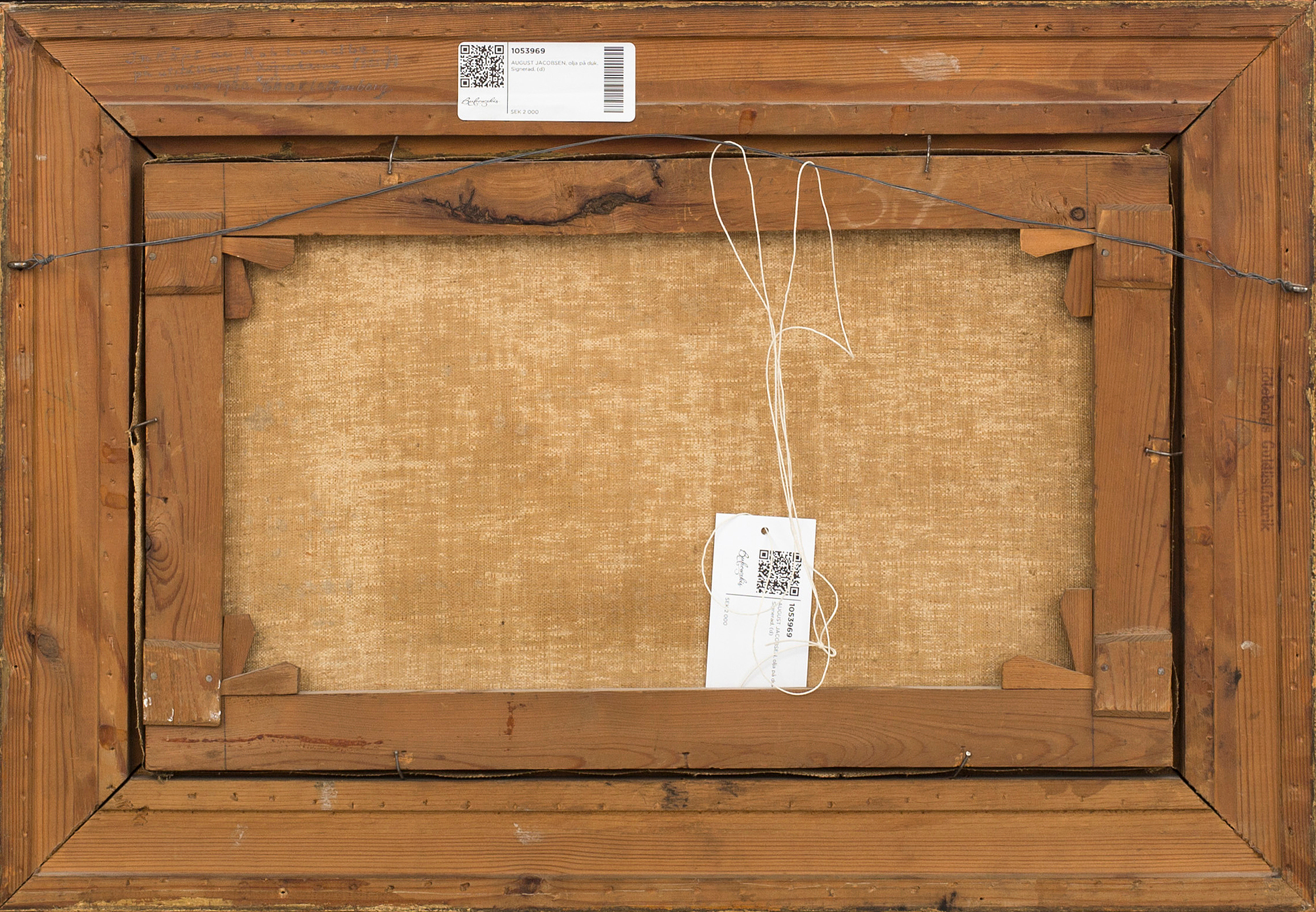 AUGUST JACOBSEN, oil on canvas. Signed. - Bukowskis