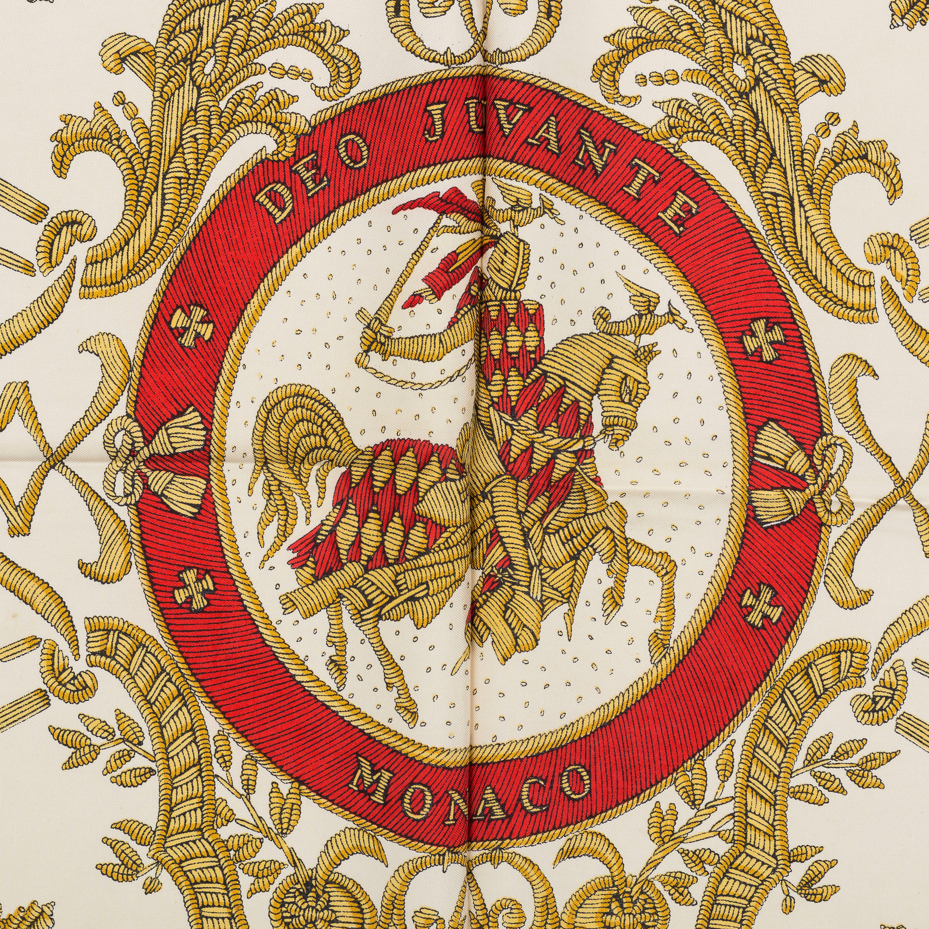 SCARF, "Deo Juvante Monaco" Hermès. - Bukowskis