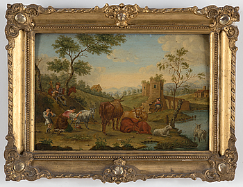 PIETER POTTER, in the manner of, oil on panel, 18th century. - Bukowskis
