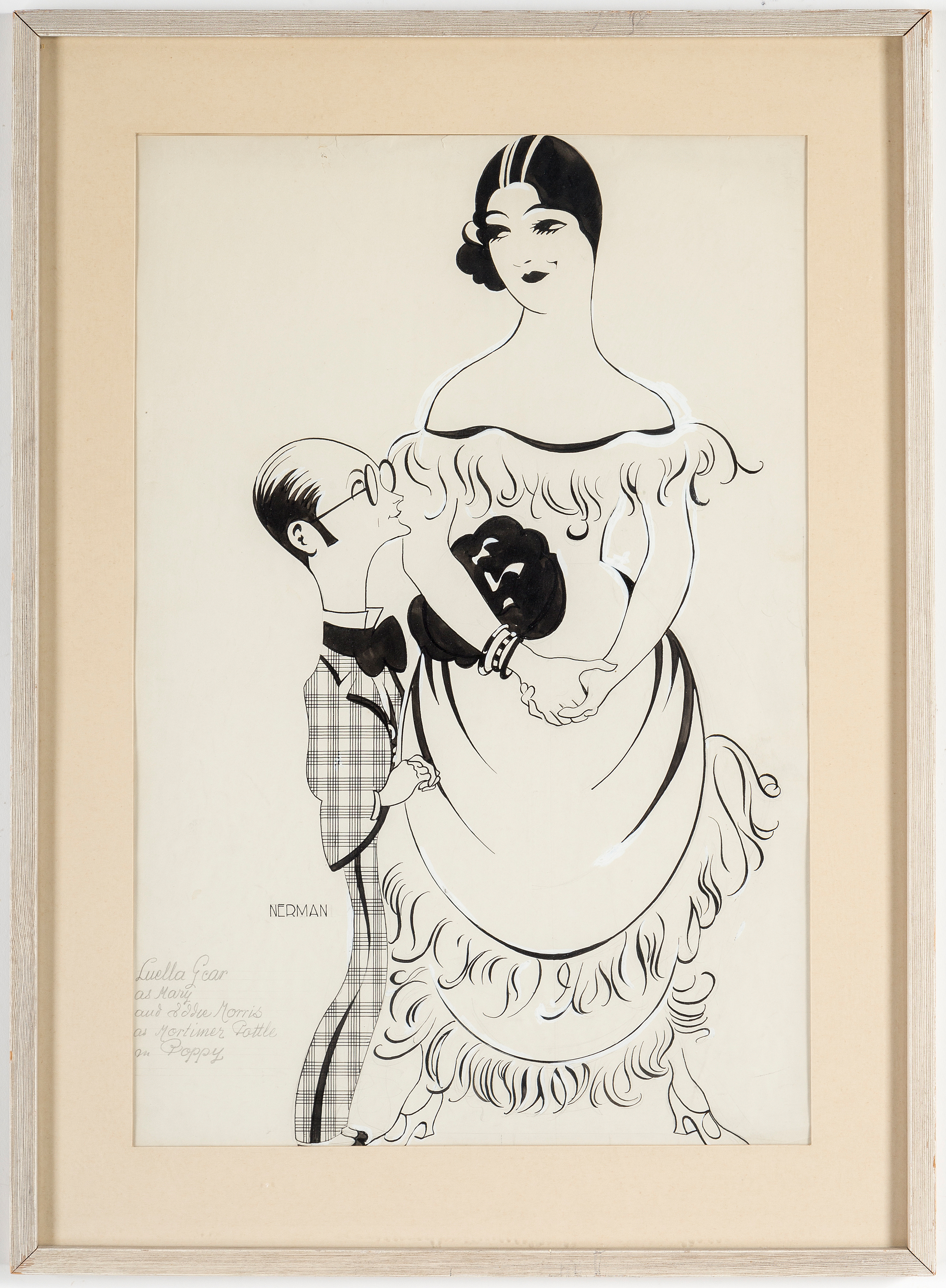 EINAR NERMAN, tuschteckning med täckvitt, signerad. - Bukowskis