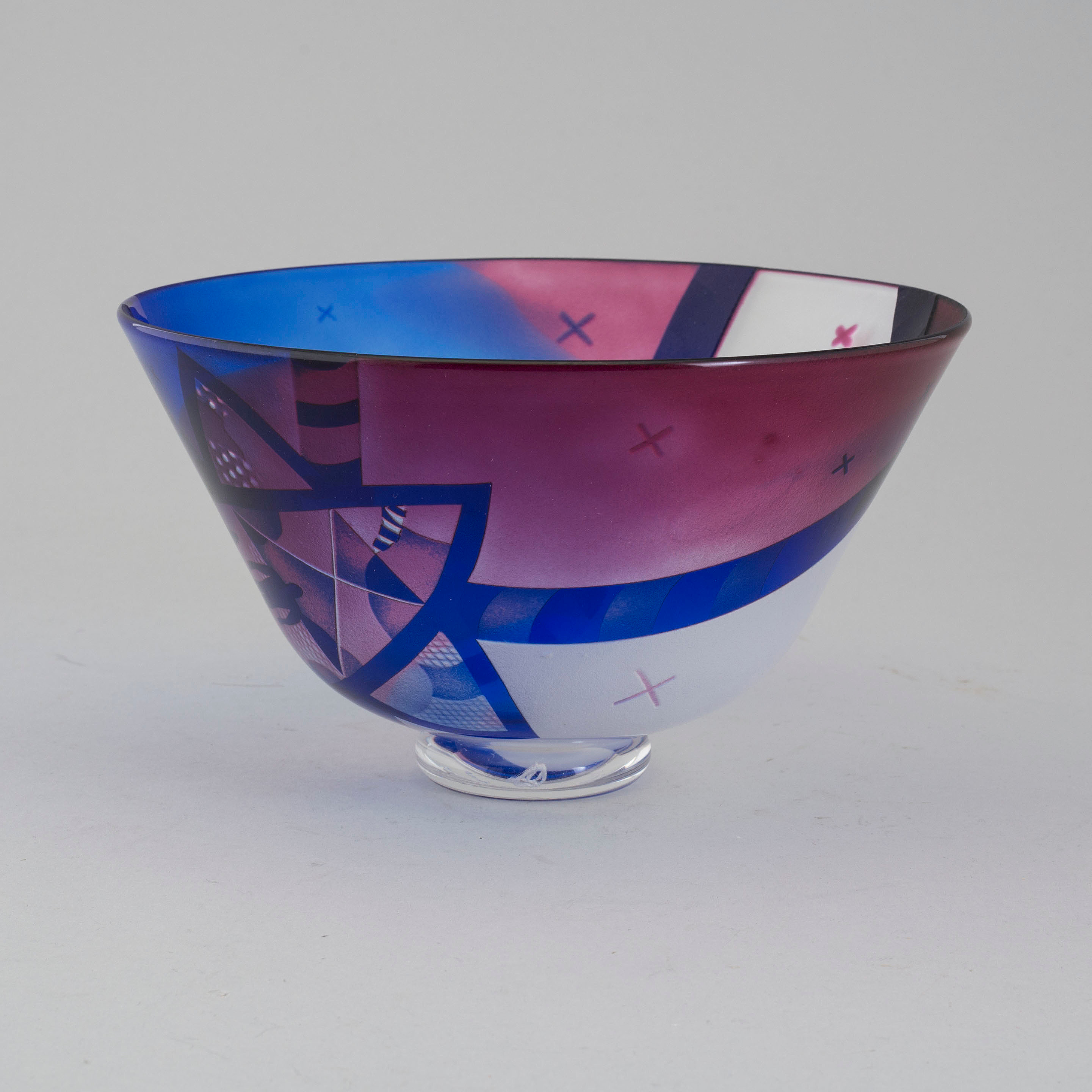BERTIL VALLIEN, a unique glas bowl, Kosta Boda. - Bukowskis
