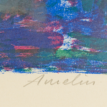 ALBIN AMELIN, coloured lithograph, signed, number 50/260. - Bukowskis