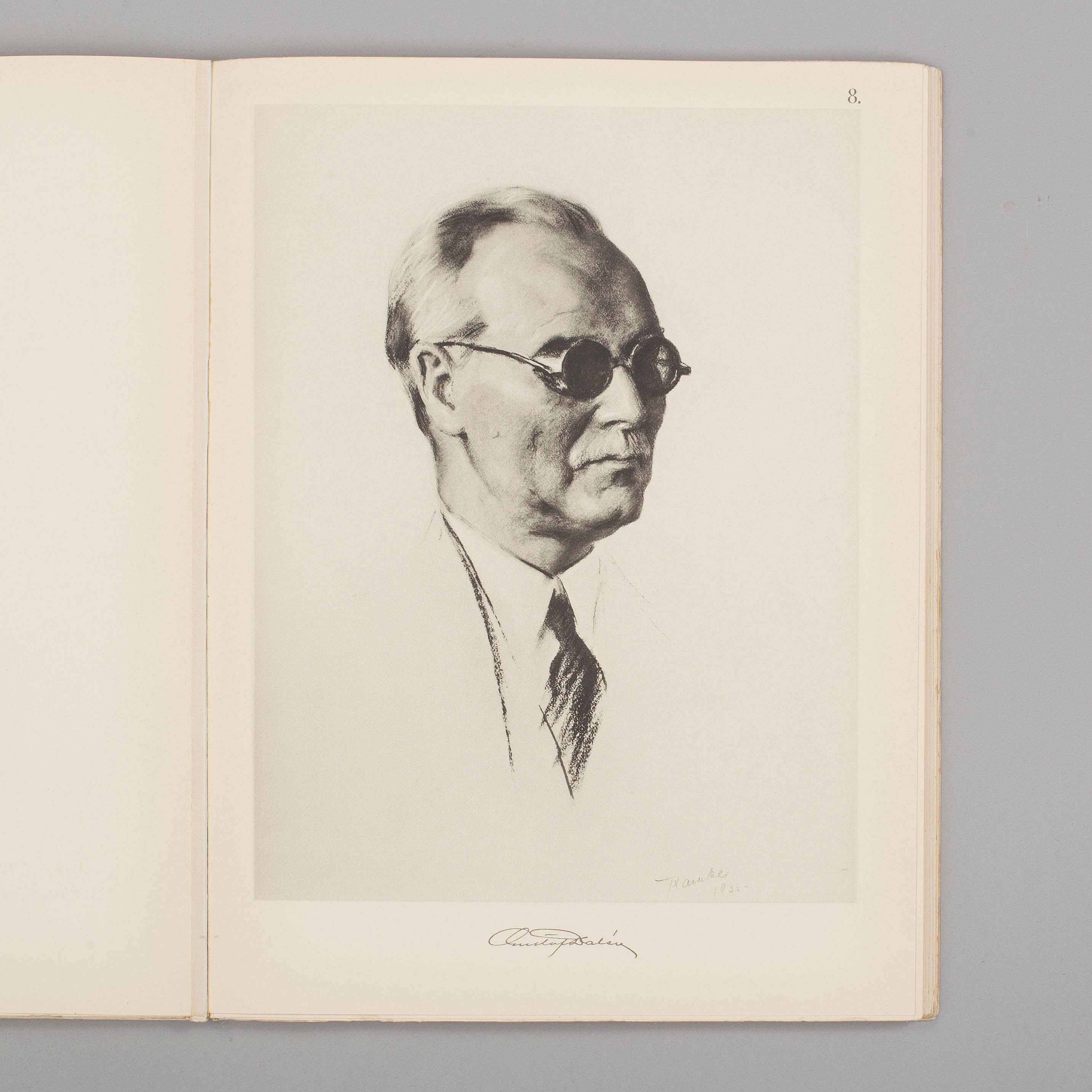 PLANCHVERK, "Svenska i nutiden" med porträtt av Ivar Kamke med text av ...