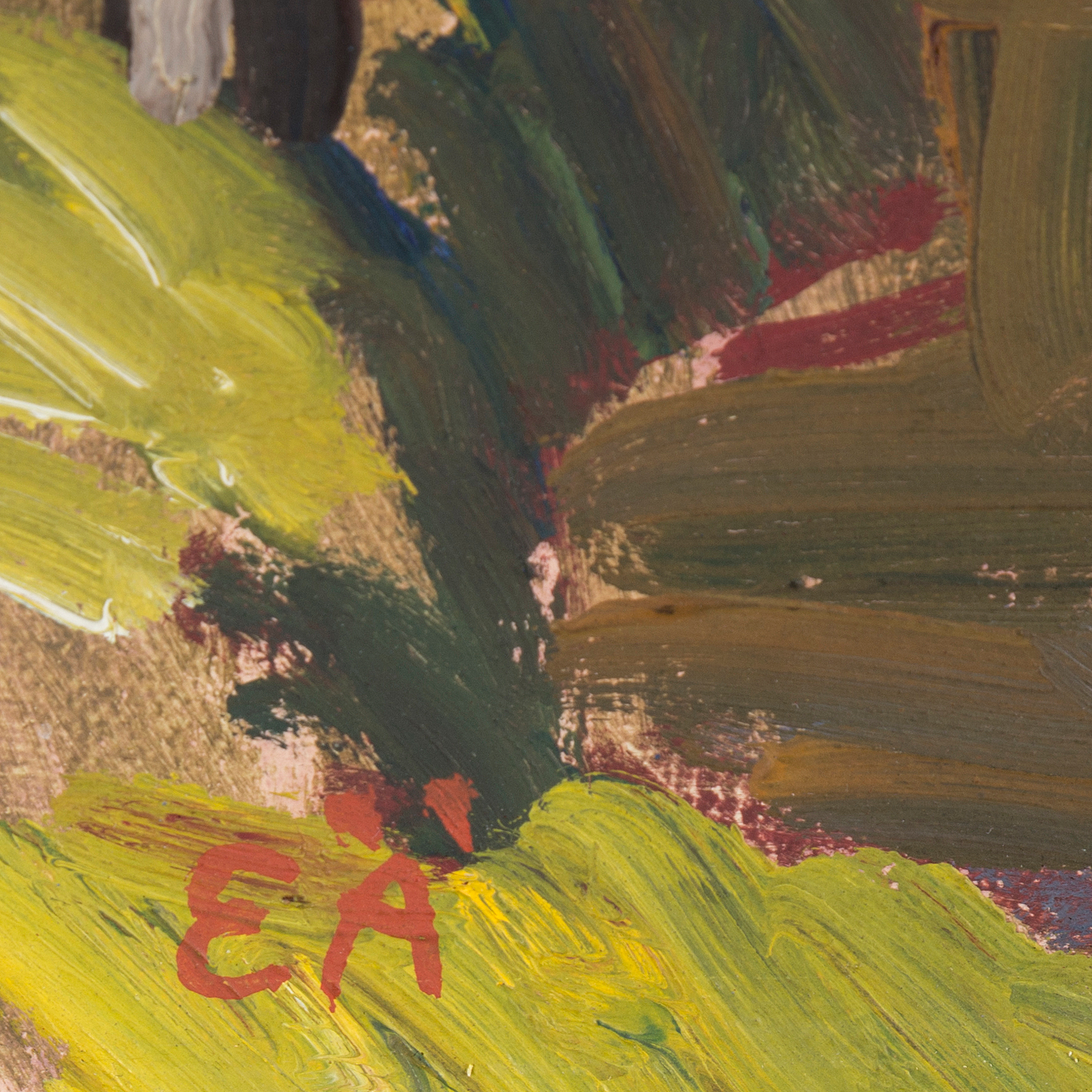 ERLING ÄRLINGSSON, olja på pannå, signerad EÄ. - Bukowskis