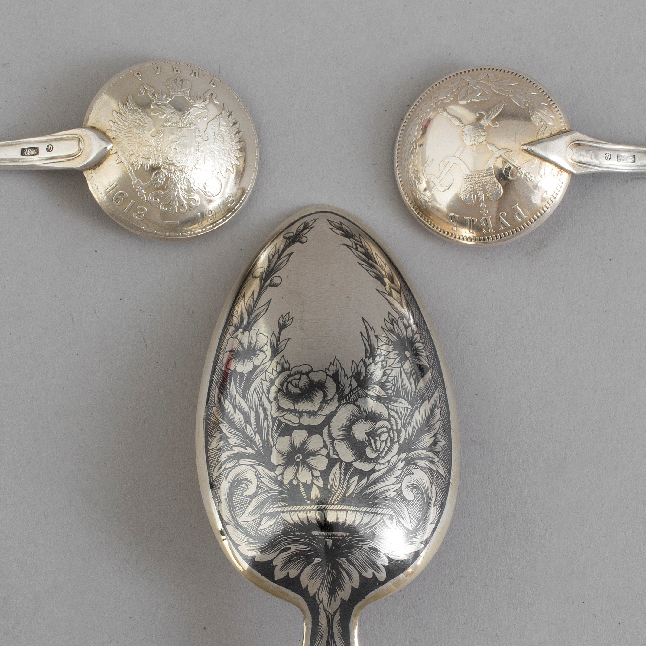 SKEDAR, 3 st, silver, Ryssland, 1900-tal. - Bukowskis