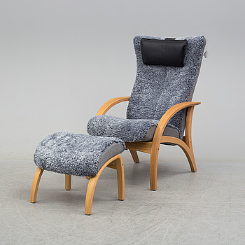 An easy chair and foot stool 'Delta Adventure' from Brunstad, Norway ...
