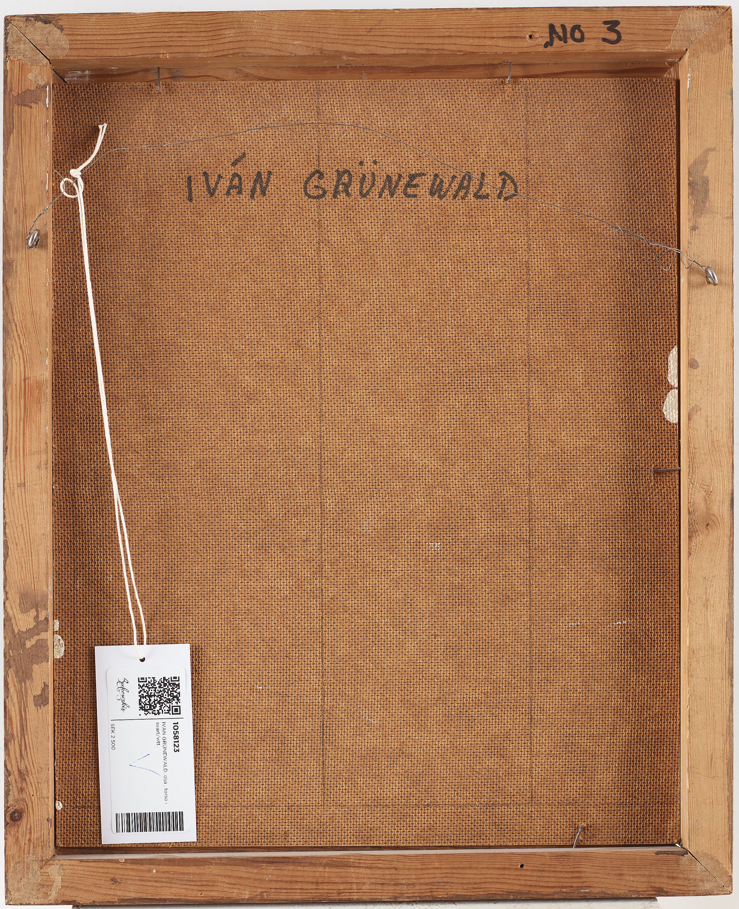 IVÁN GRÜNEWALD, oil on board, signed. - Bukowskis